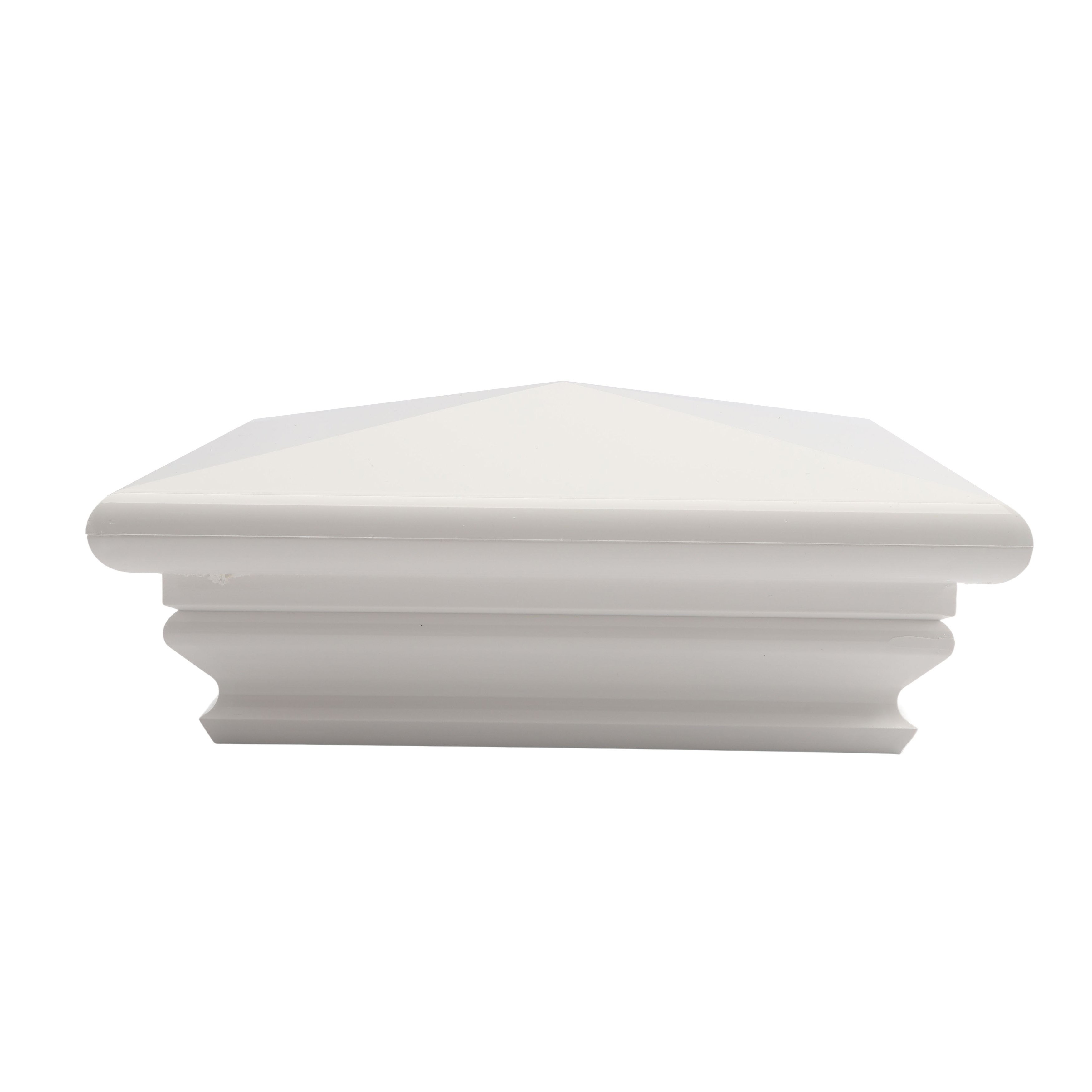 LMT 1225W 6" x 6" Federation Vinyl Post Cap - White | Vinyl Fence Fittings