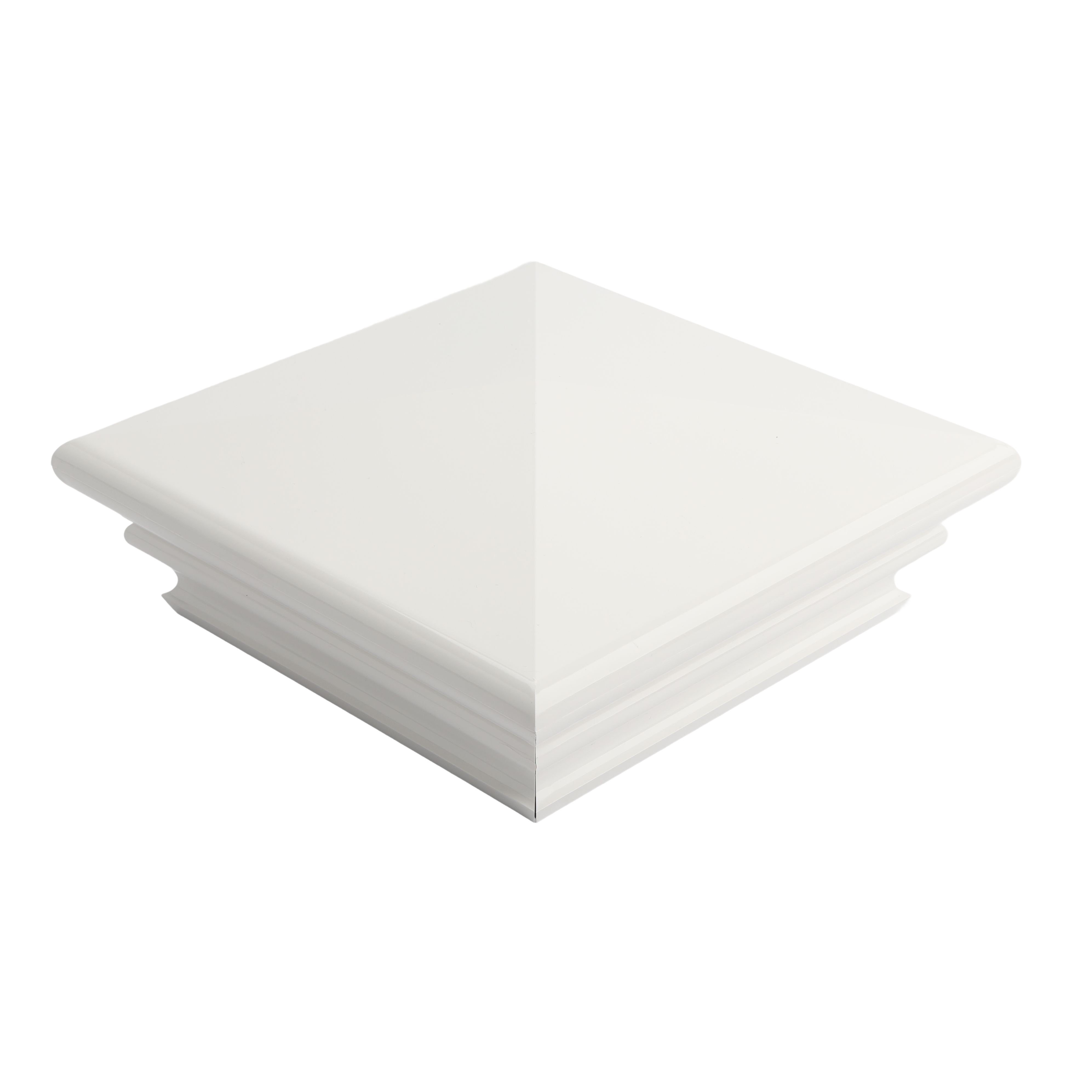 LMT 1225W 6" x 6" Federation Vinyl Post Cap - White | Vinyl Fence Fittings