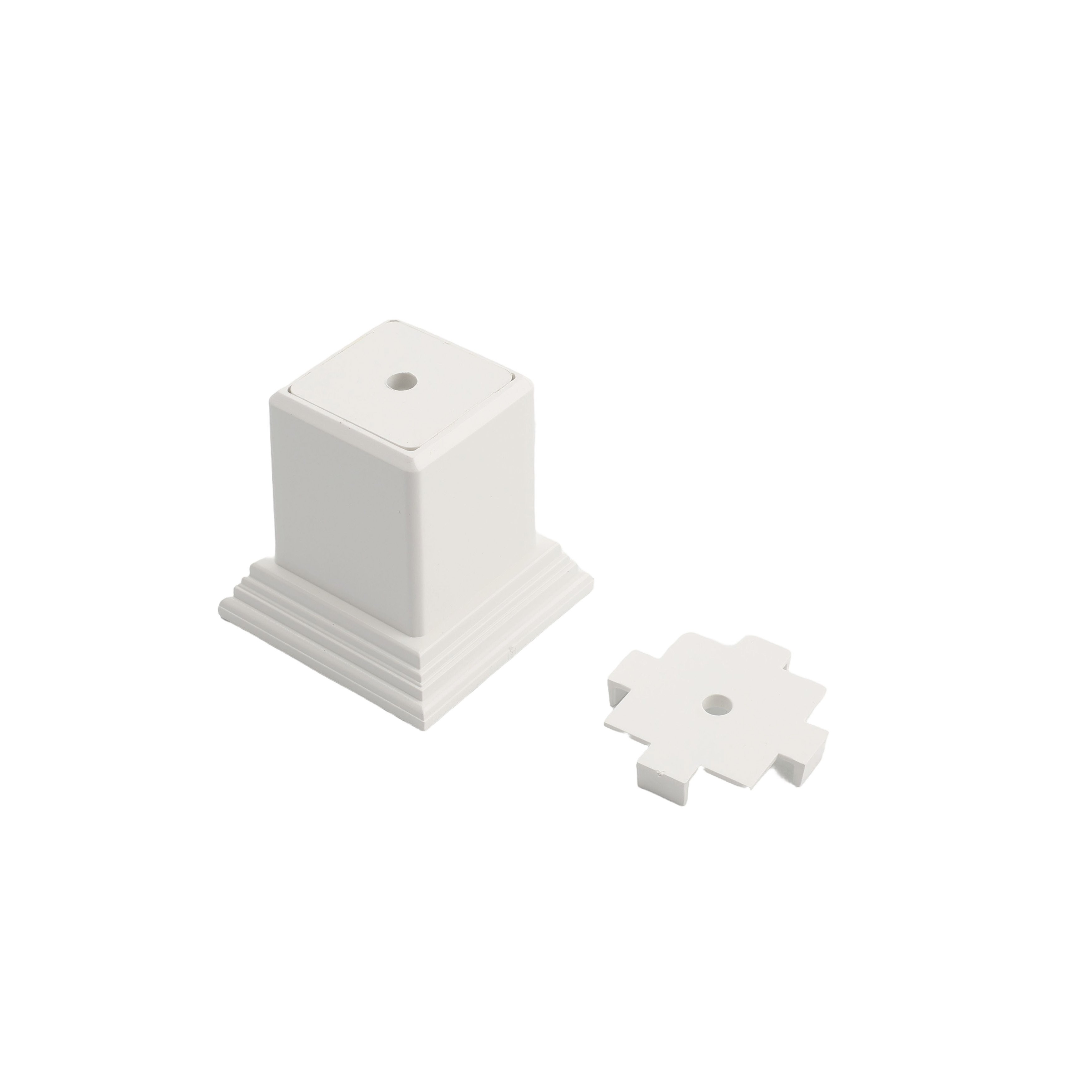 LMT 1255-WHITE 3 Piece Foot Block Kit with Mounting Plate For Vinyl ...