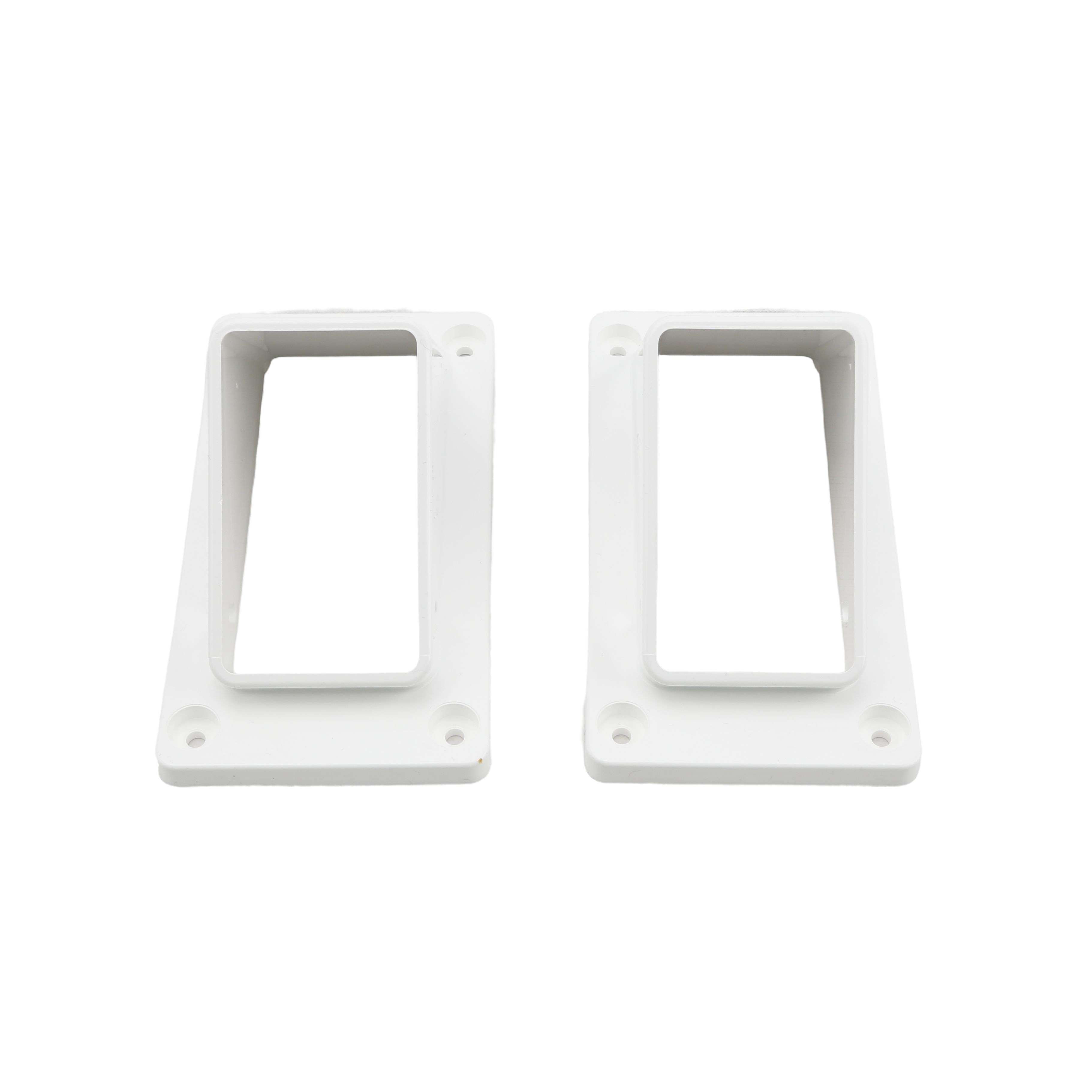 LMT 1276-WHITE 2" x 3 1/2" Stair Rail Handrail Vinyl Bracket Kit For ...