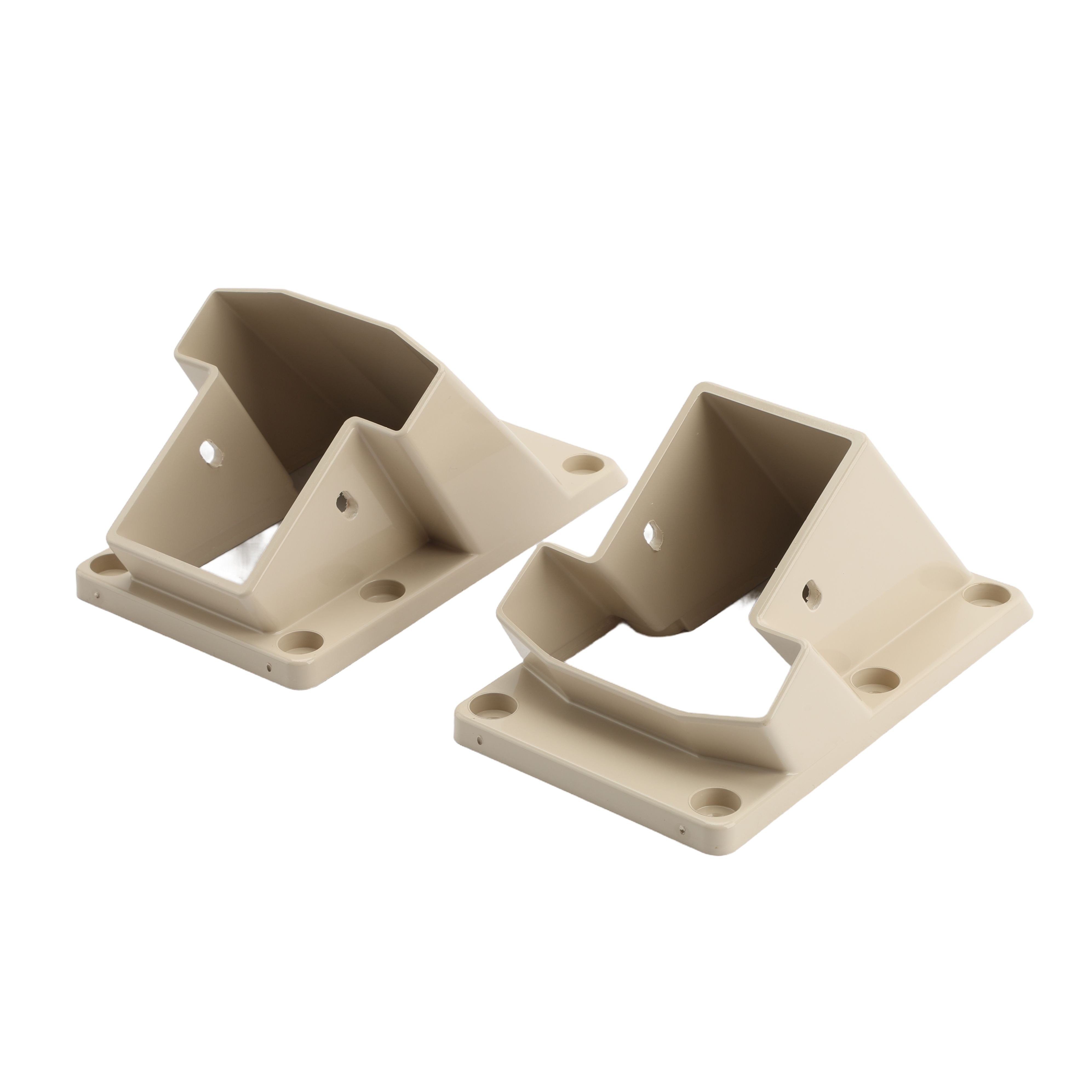 LMT 1277-ALMOND T-Rail Stair Handrail Vinyl Bracket Kit For Vinyl ...