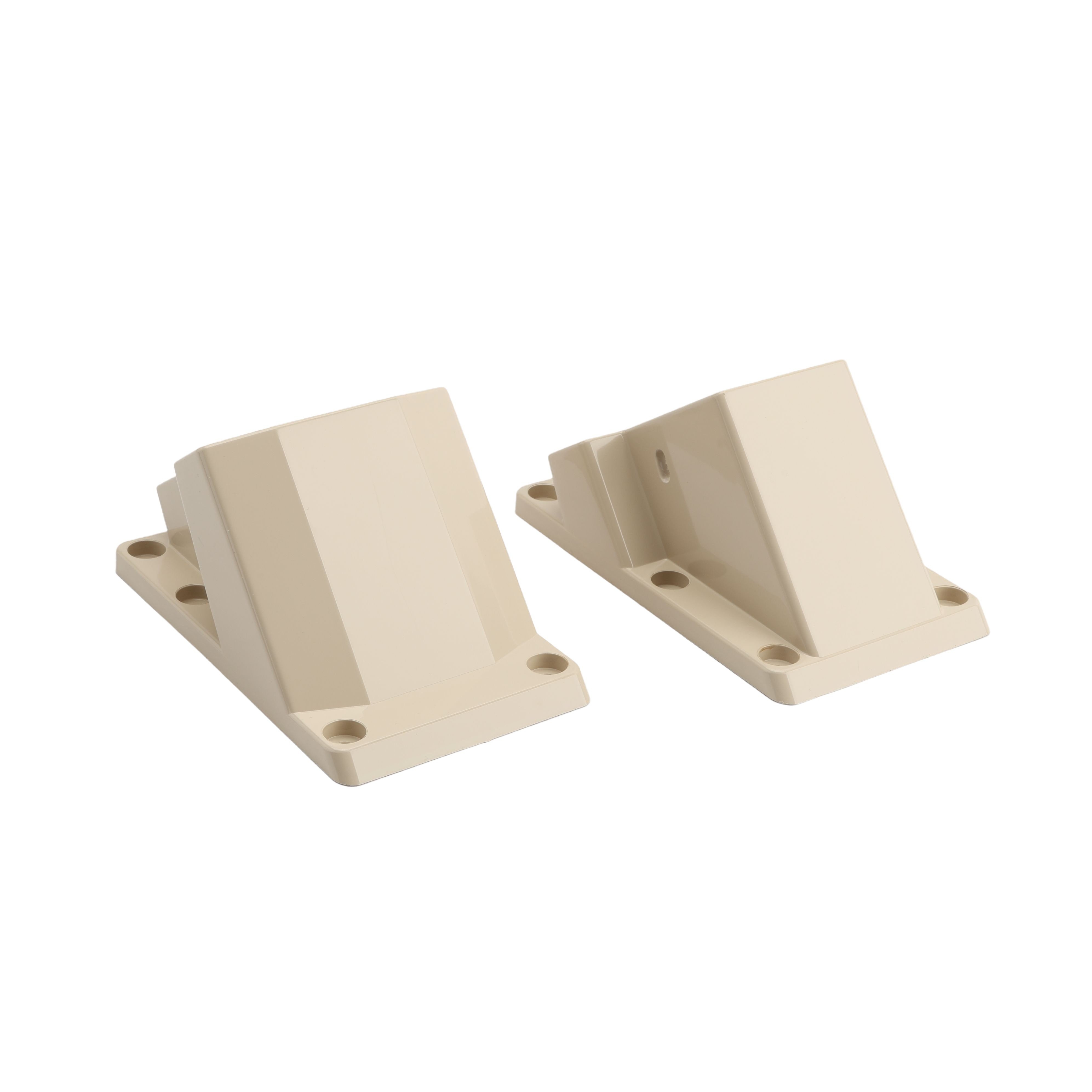 LMT 1277-ALMOND T-Rail Stair Handrail Vinyl Bracket Kit For Vinyl ...