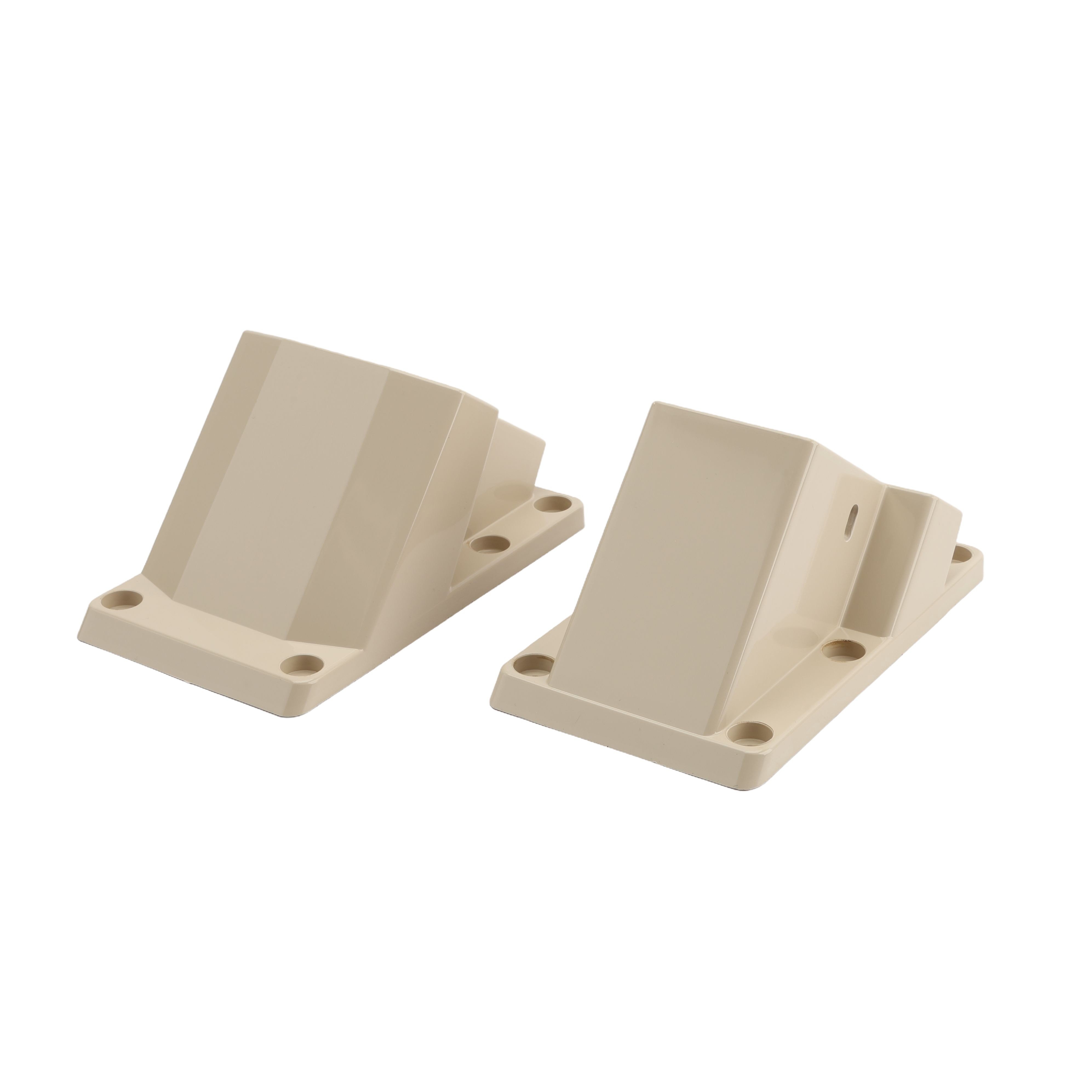 LMT 1277-ALMOND T-Rail Stair Handrail Vinyl Bracket Kit For Vinyl ...