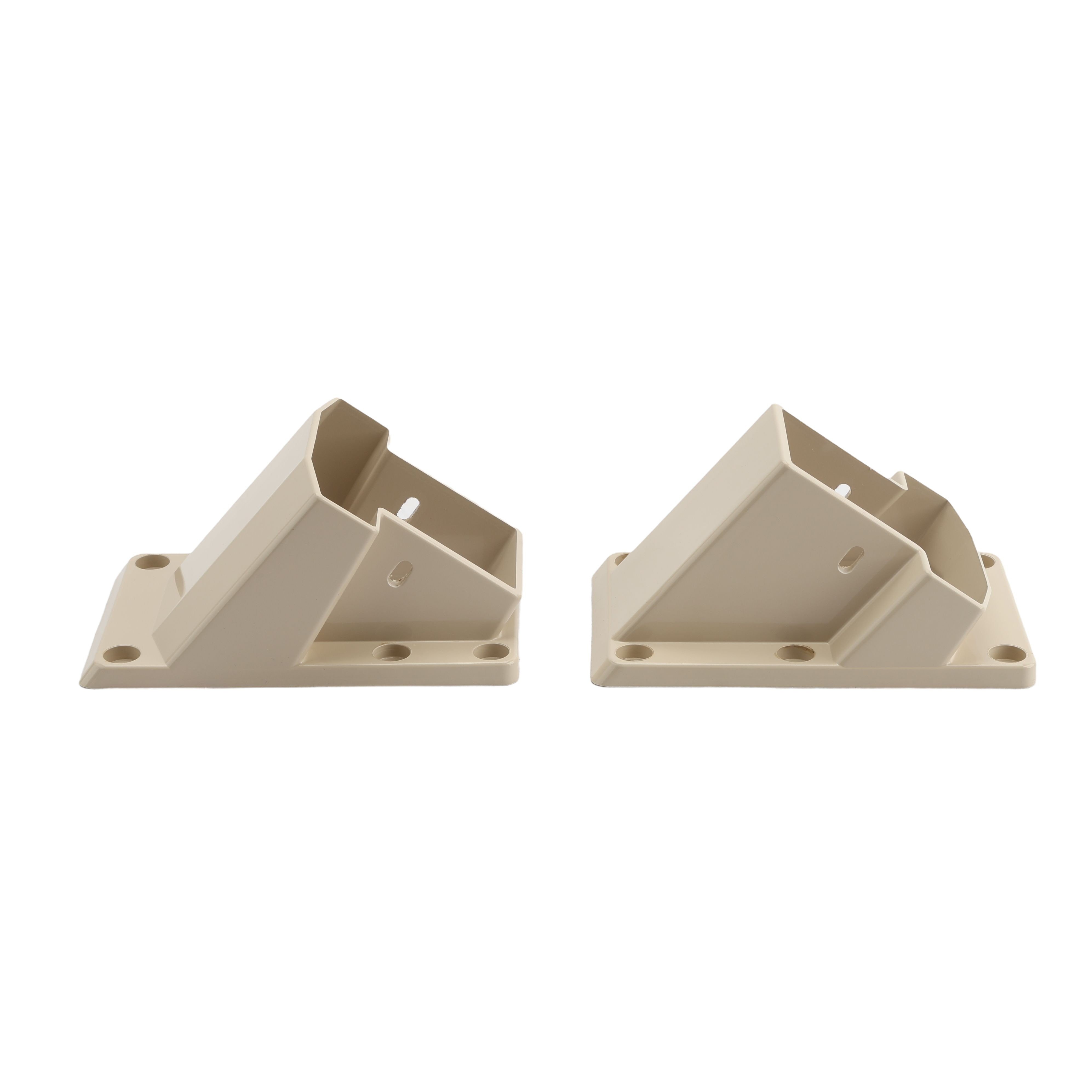 LMT 1277-ALMOND T-Rail Stair Handrail Vinyl Bracket Kit For Vinyl ...