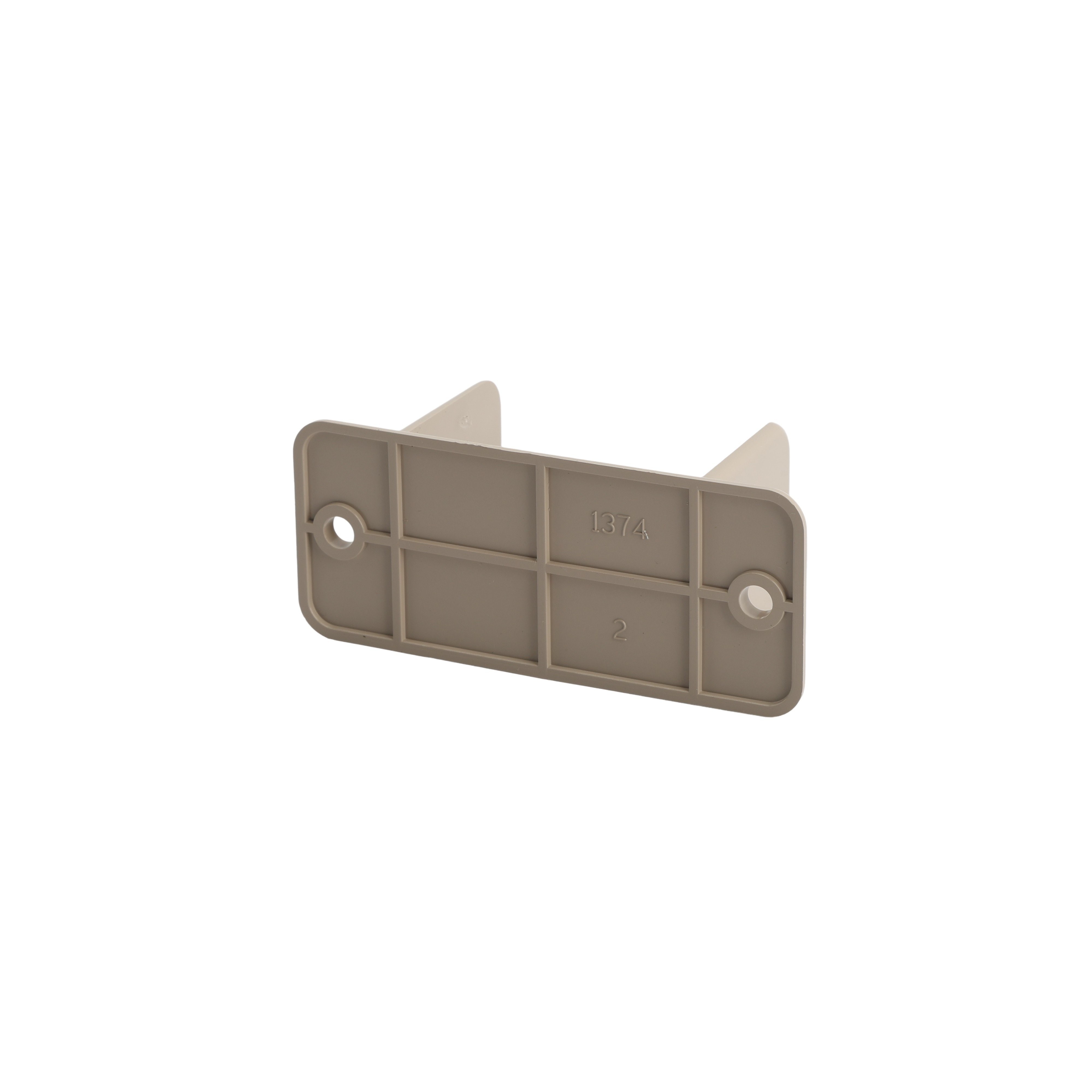 LMT 1374-KHAKI 2" Squar Vinyl Rail Pergola Rafter Cleat Clip - Khaki ...