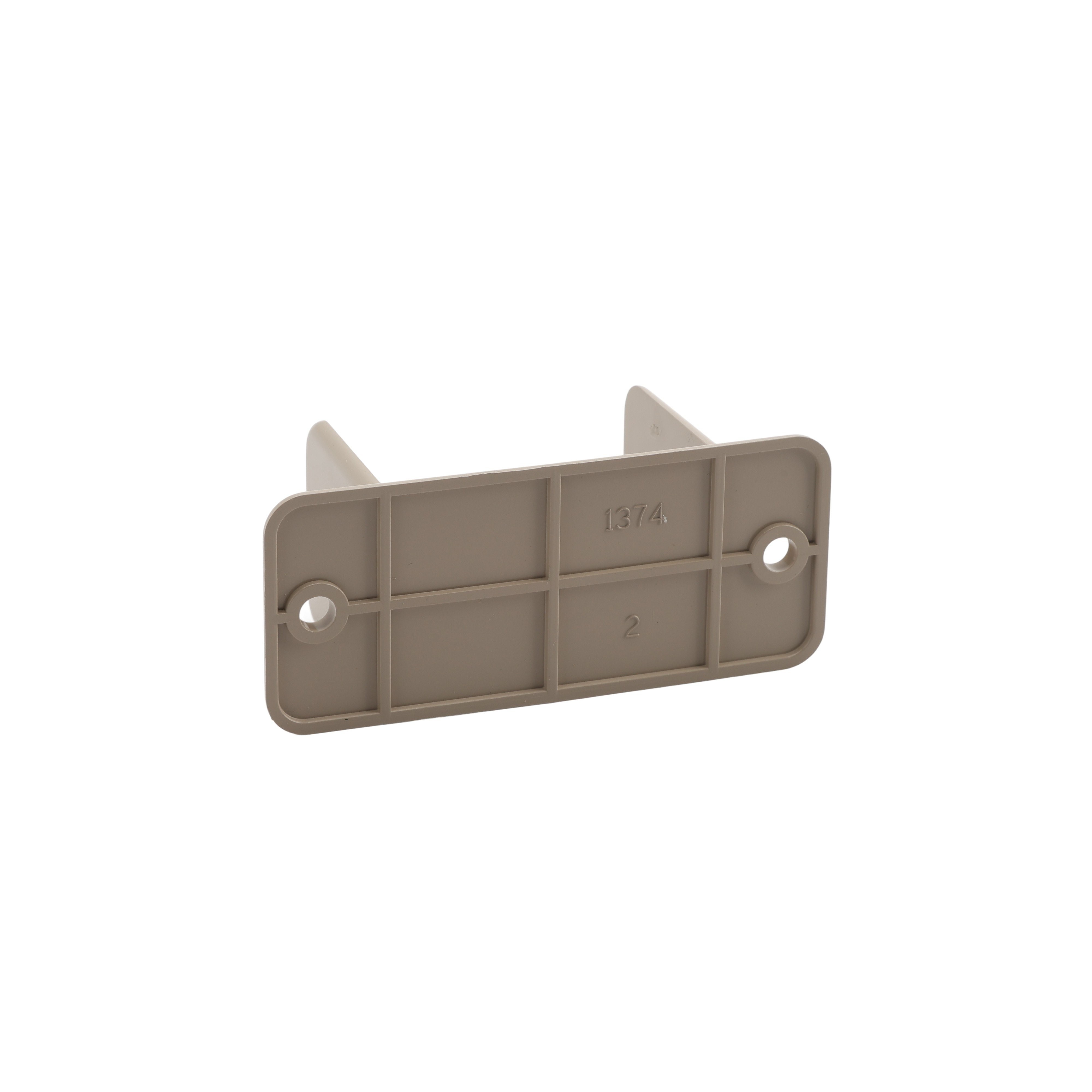 LMT 1374-KHAKI 2" Squar Vinyl Rail Pergola Rafter Cleat Clip - Khaki ...