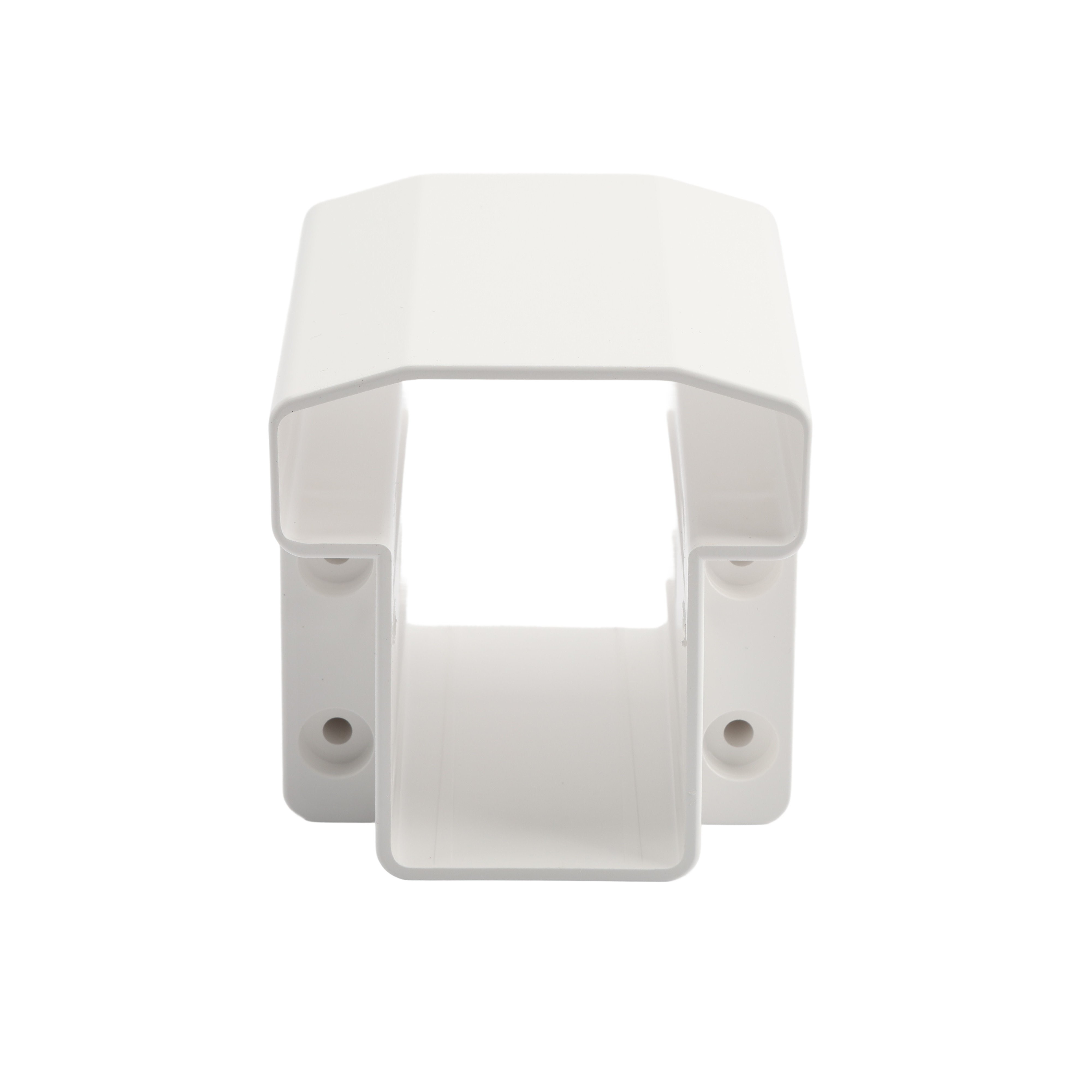 LMT 1428-WHITE 4 3/4" T-Rail Field Cut Handrail Vinyl Railing Bracket ...
