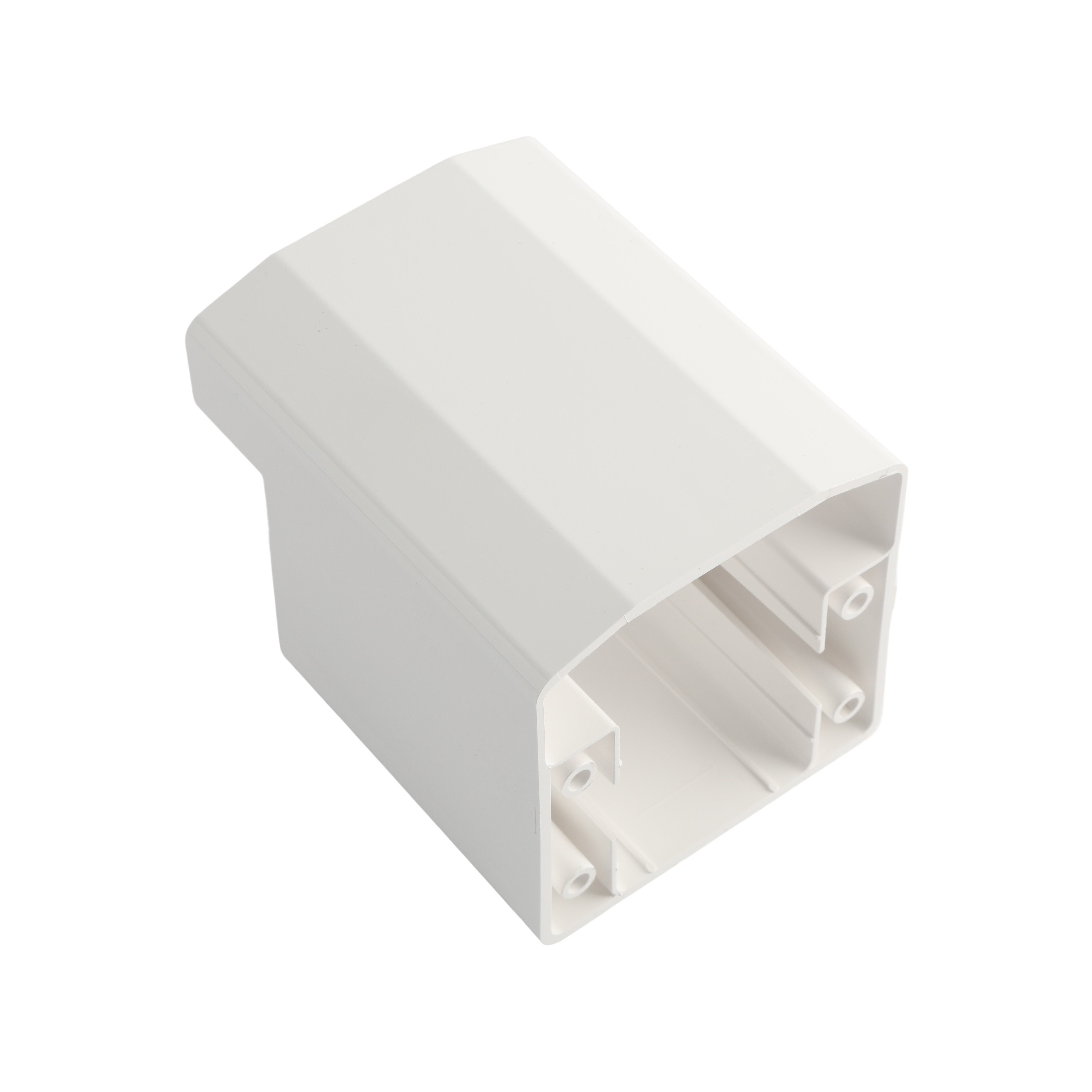 LMT 1428-WHITE 4 3/4" T-Rail Field Cut Handrail Vinyl Railing Bracket ...