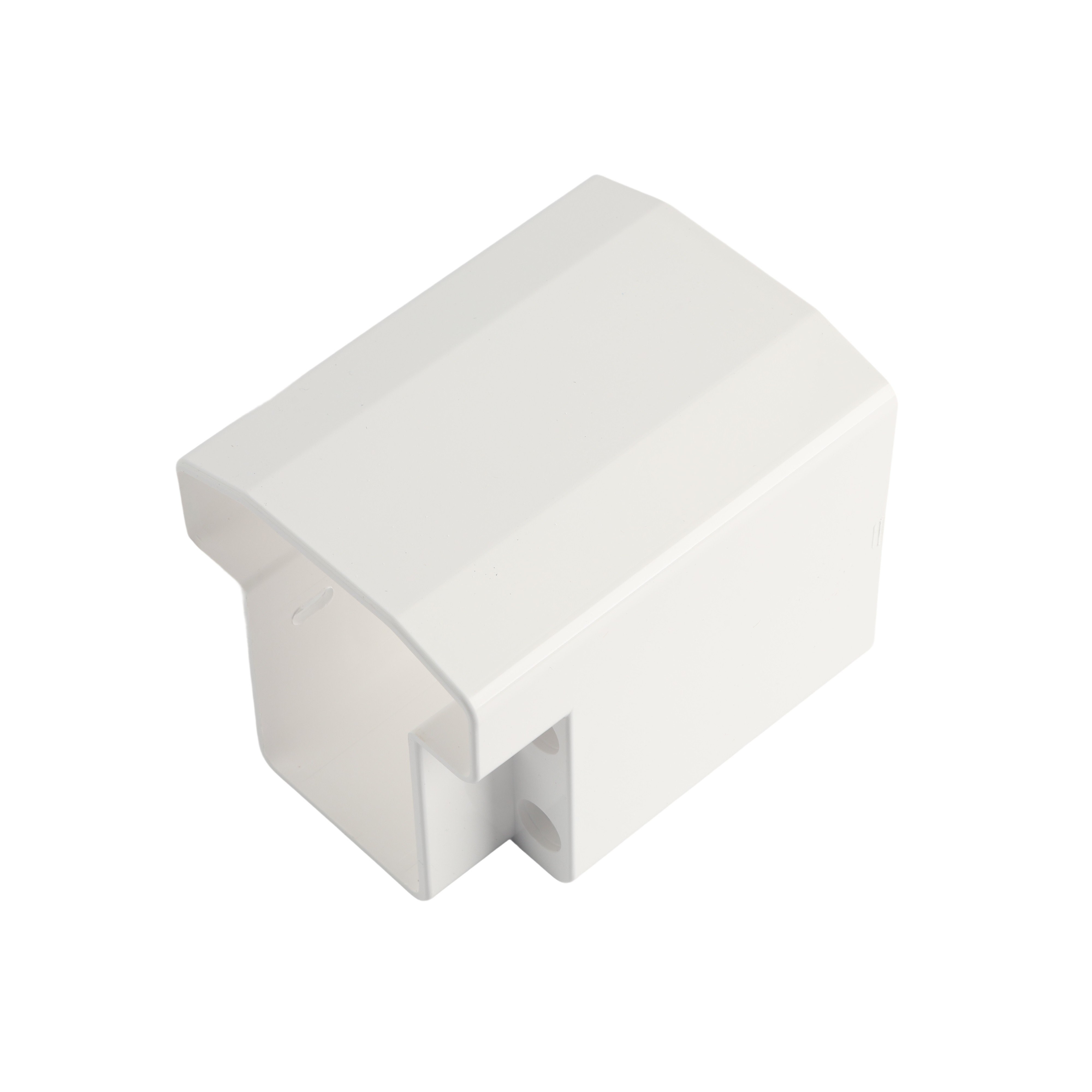 LMT 1428-WHITE 4 3/4" T-Rail Field Cut Handrail Vinyl Railing Bracket ...