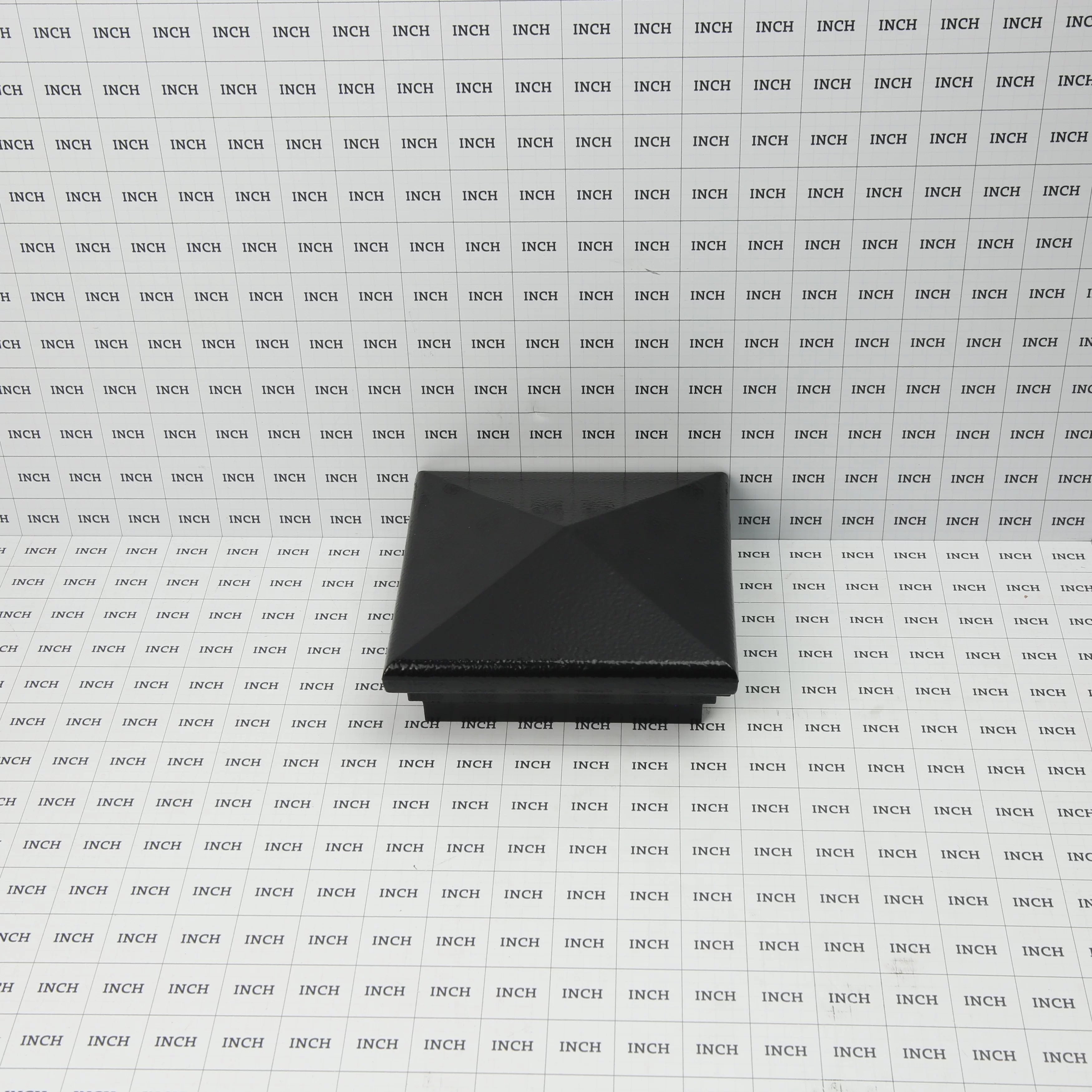 3.625" (3 5/8" x 3 5/8") Neptune Style Vinyl Post Cap for 4" x 4" Wood ...