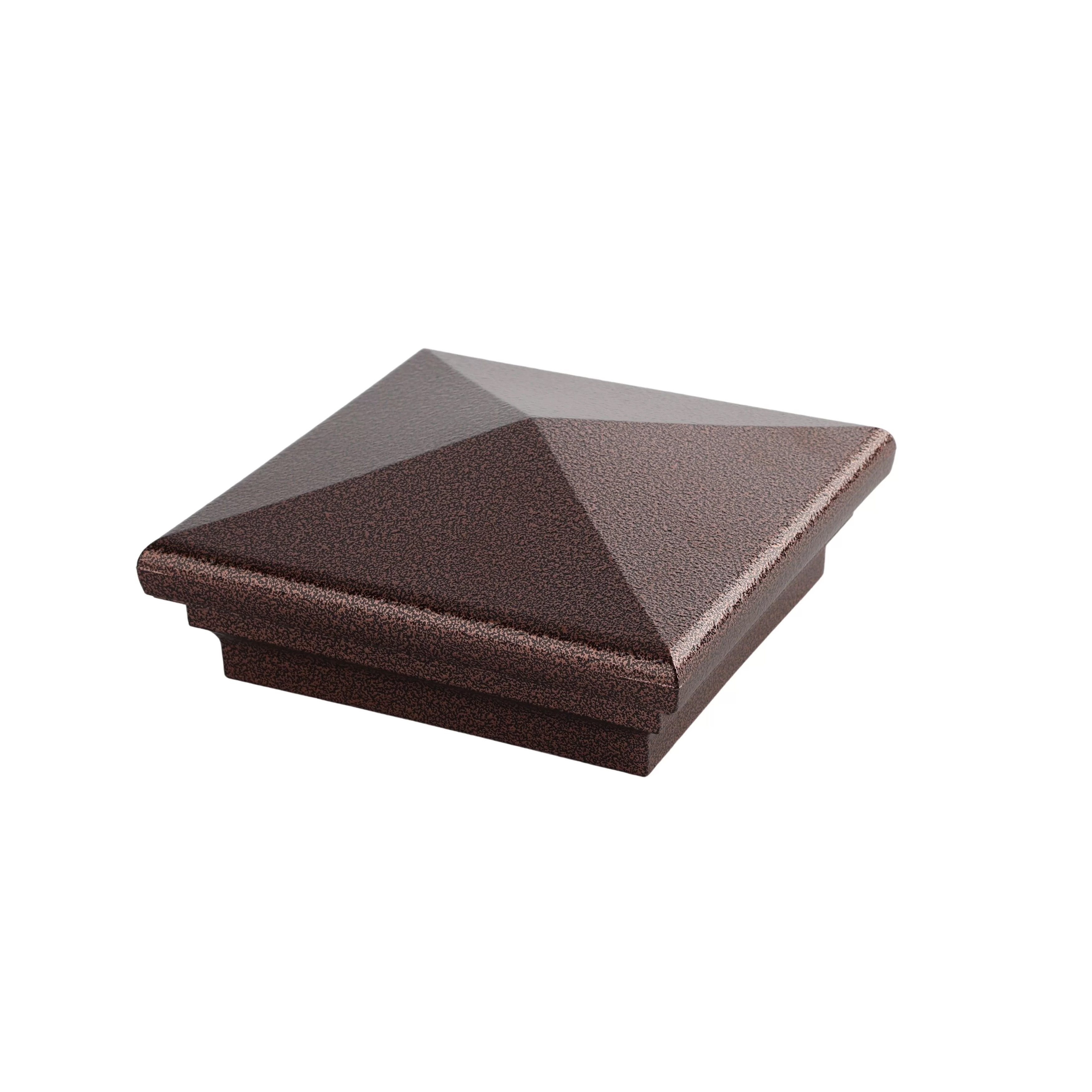 4" x 4" Neptune Style Vinyl Post Cap - Antique Copper | Vinyl Fence ...