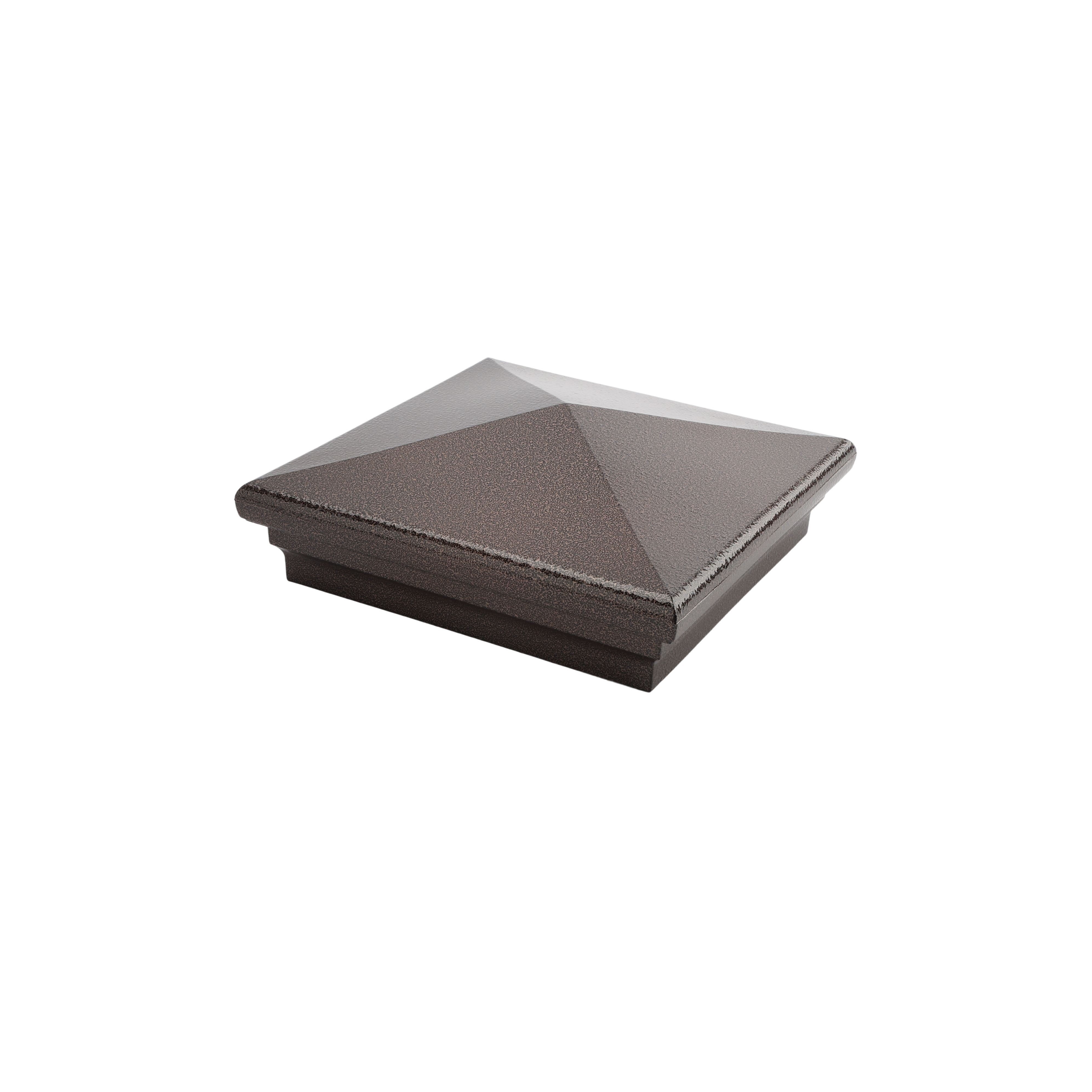 6" x 6" Neptune Style Vinyl Post Cap - Antique Brown | Vinyl Fence Fittings