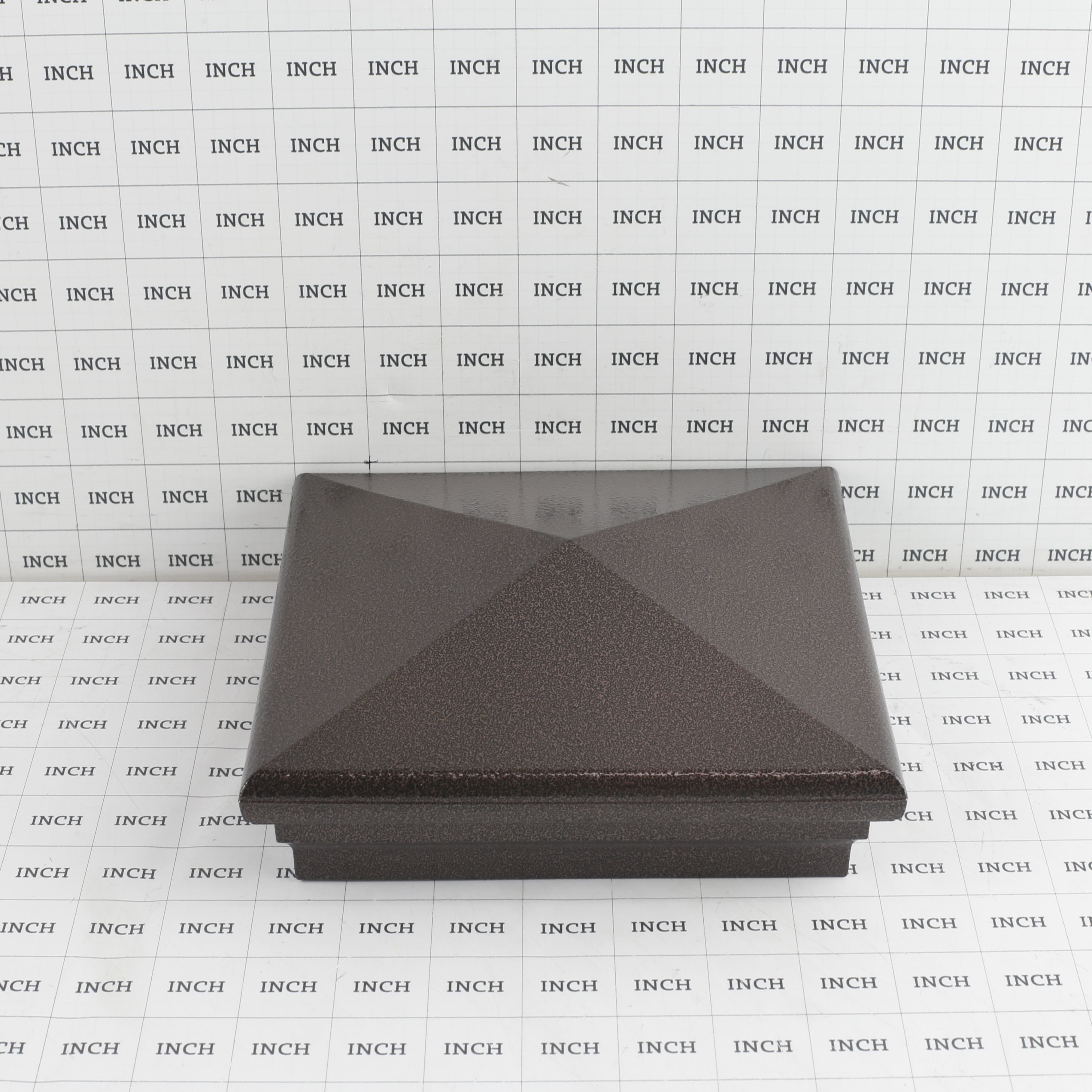 6" x 6" Neptune Style Vinyl Post Cap - Antique Brown | Vinyl Fence Fittings