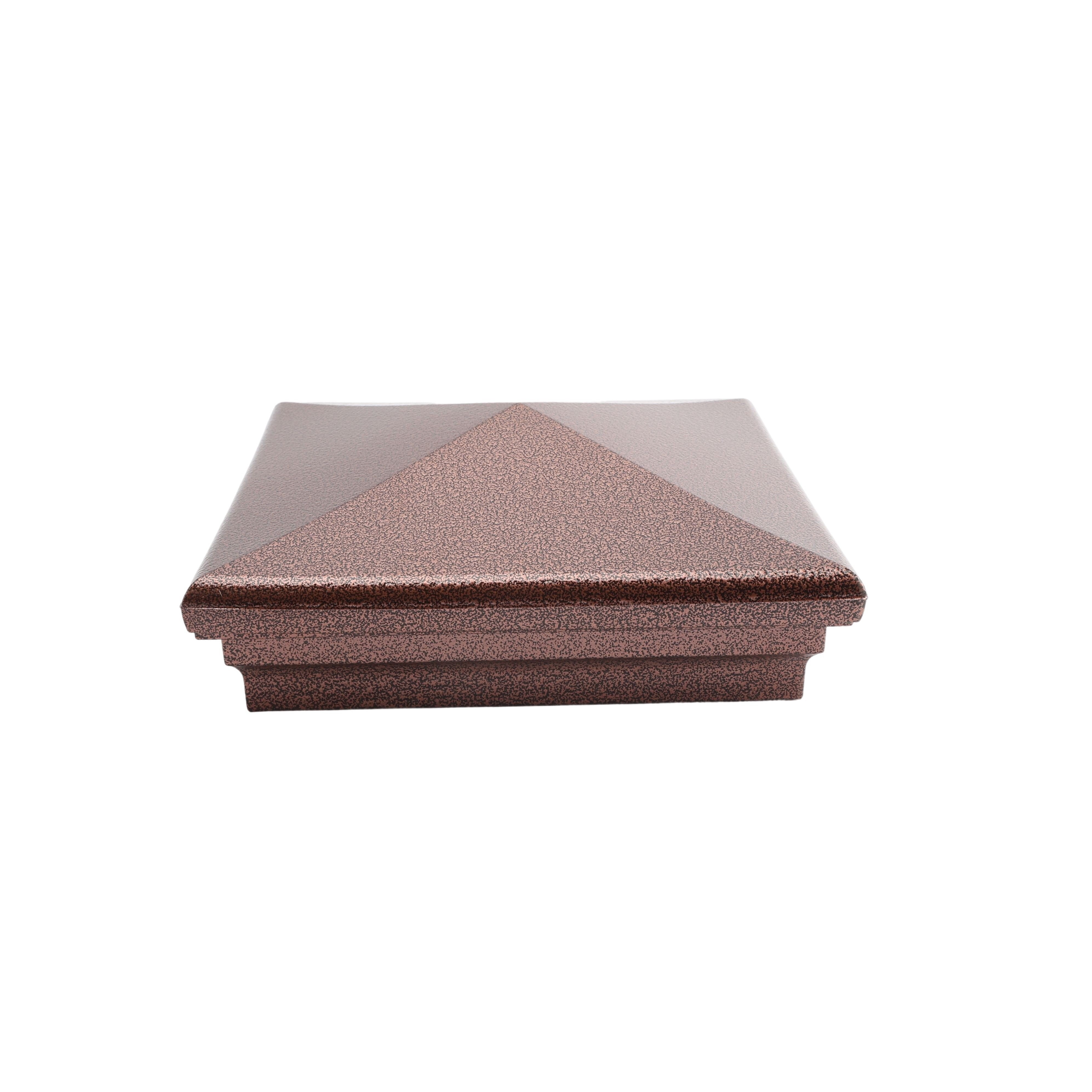 6" x 6" Neptune Style Vinyl Post Cap - Antique Copper | Vinyl Fence ...