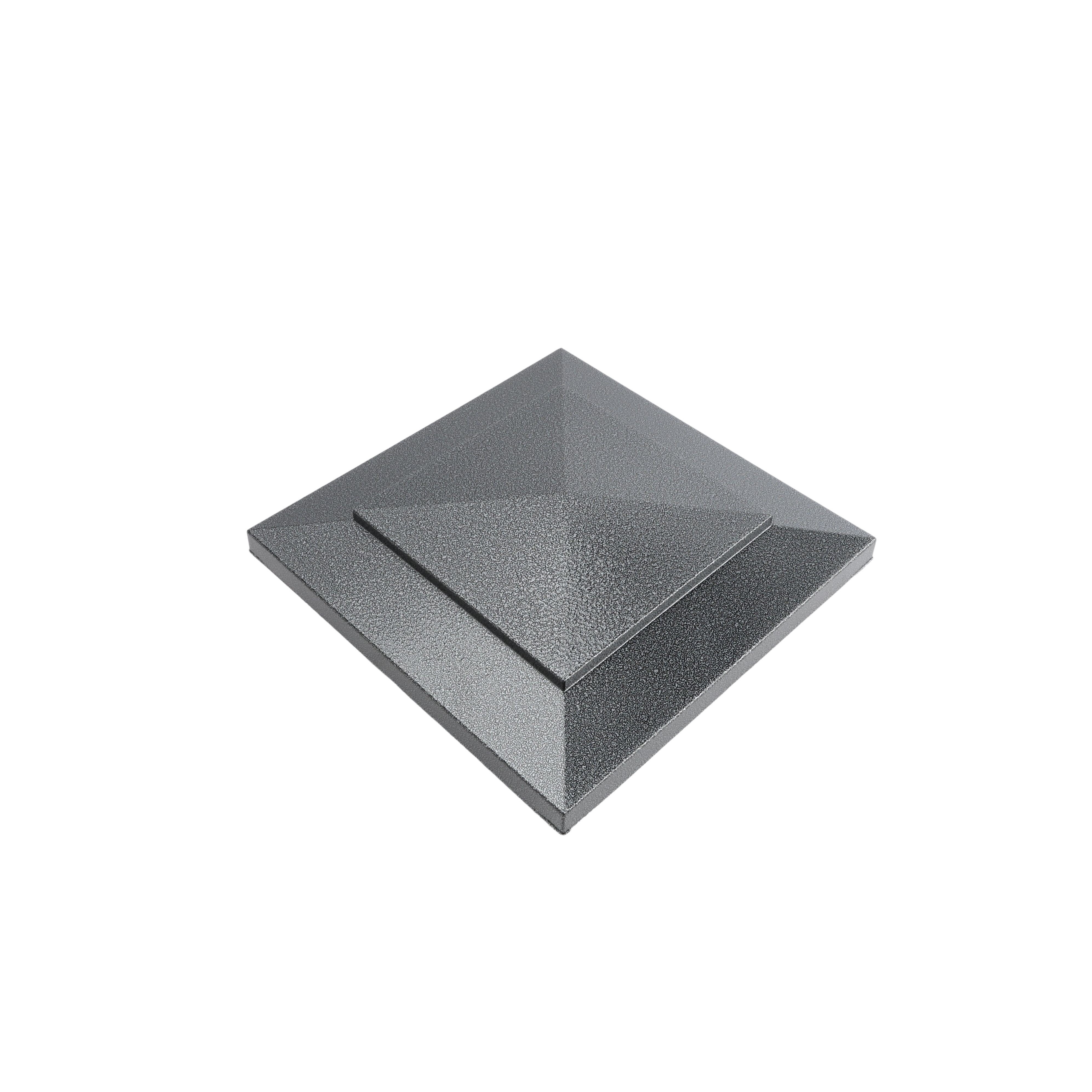 6" x 6" Cape May Style Vinyl Post Cap - Antique Gray | Vinyl Fence Fittings