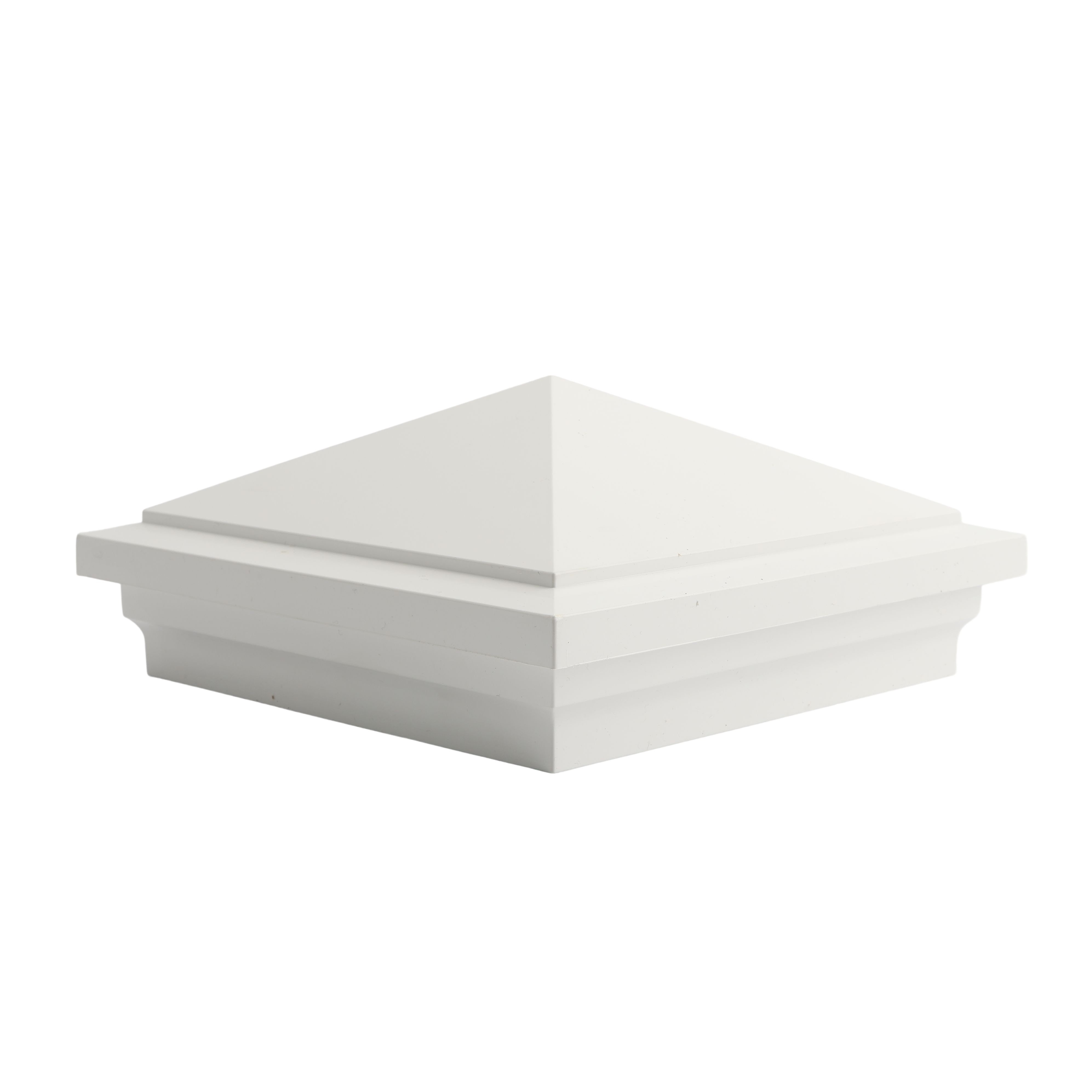 6X6 Haven Style Vinyl Post Cap for Vinyl Fence and Railing (White ...