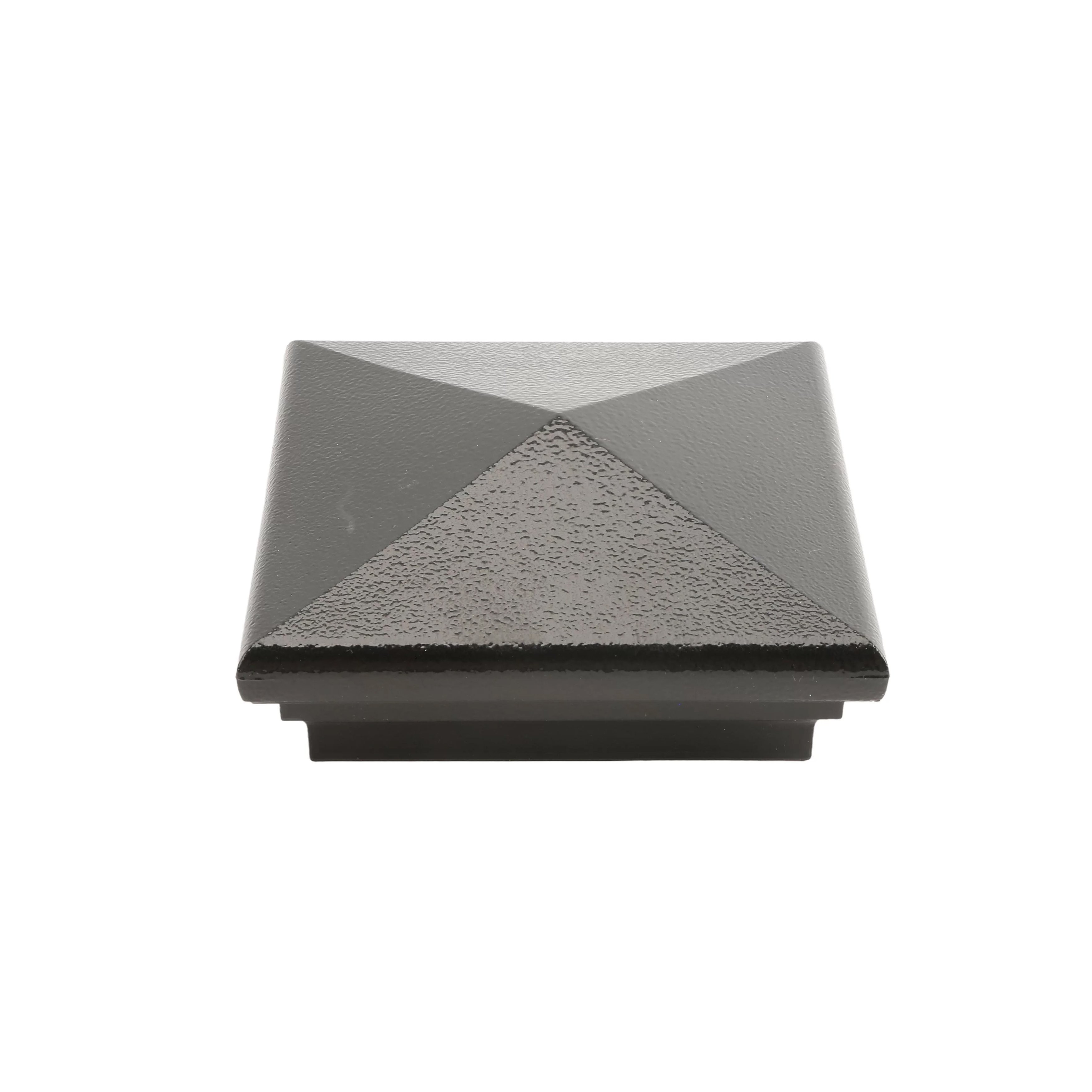 4.5" (4 1/2" x 4 1/2") Neptune Style Vinyl Post Cap - Hammertone Black ...