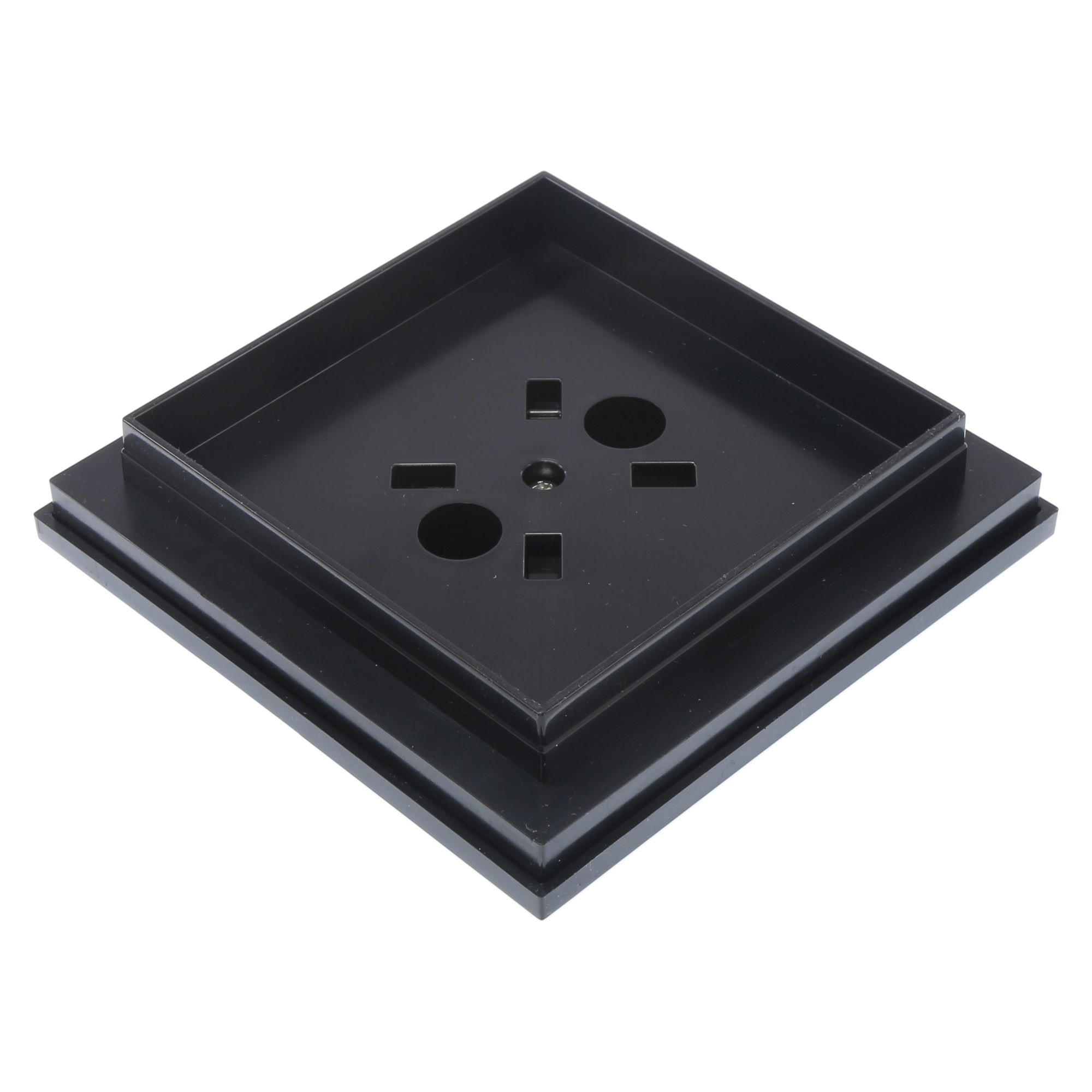 3 1/2" x 3 1/2" Sq. Ornamental Vinyl Post Cap - 1743B - Black - Vinyl ...