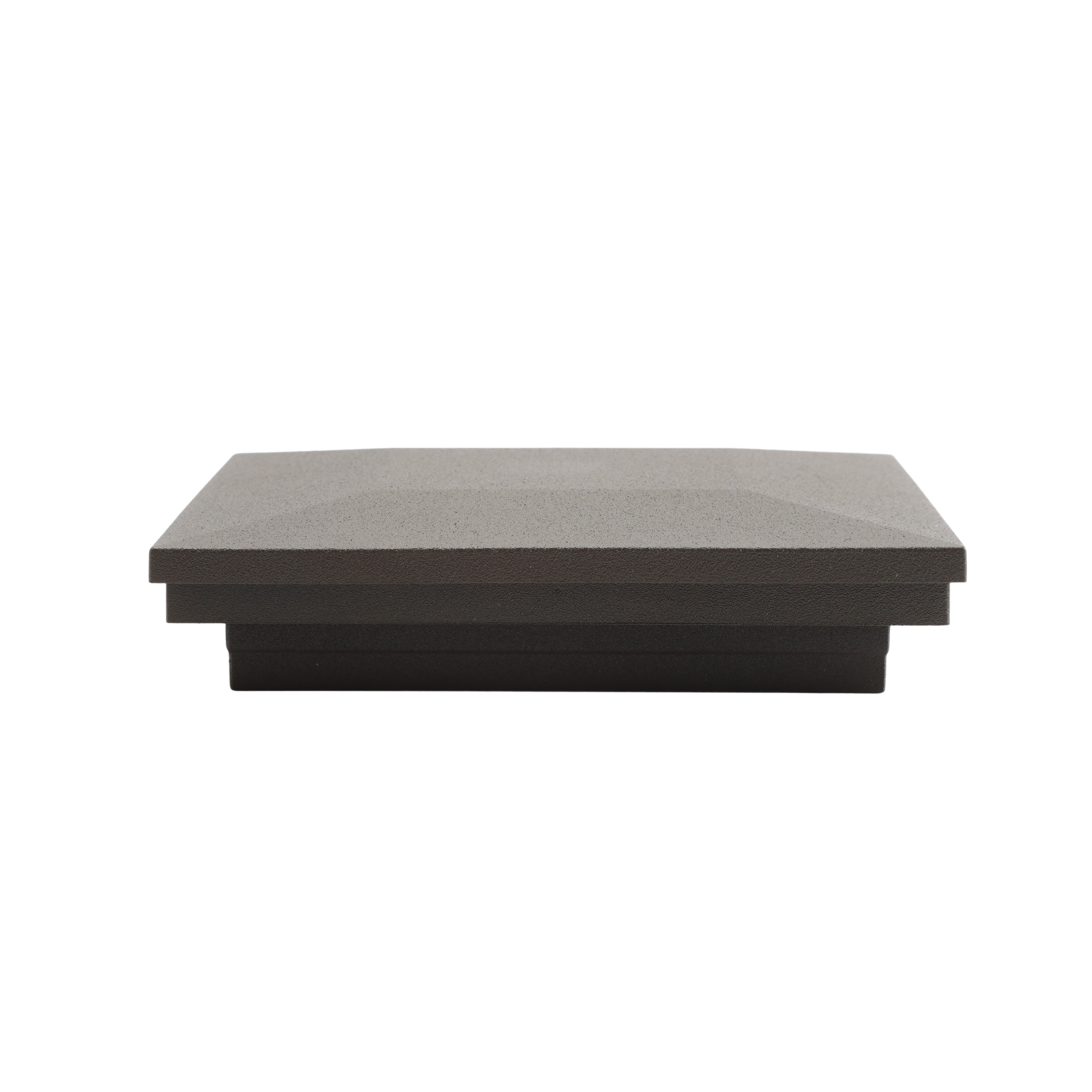 LMT 4" Sq. Ornamental Post Cap (Textured Bronze) | Vinyl Fence Fittings