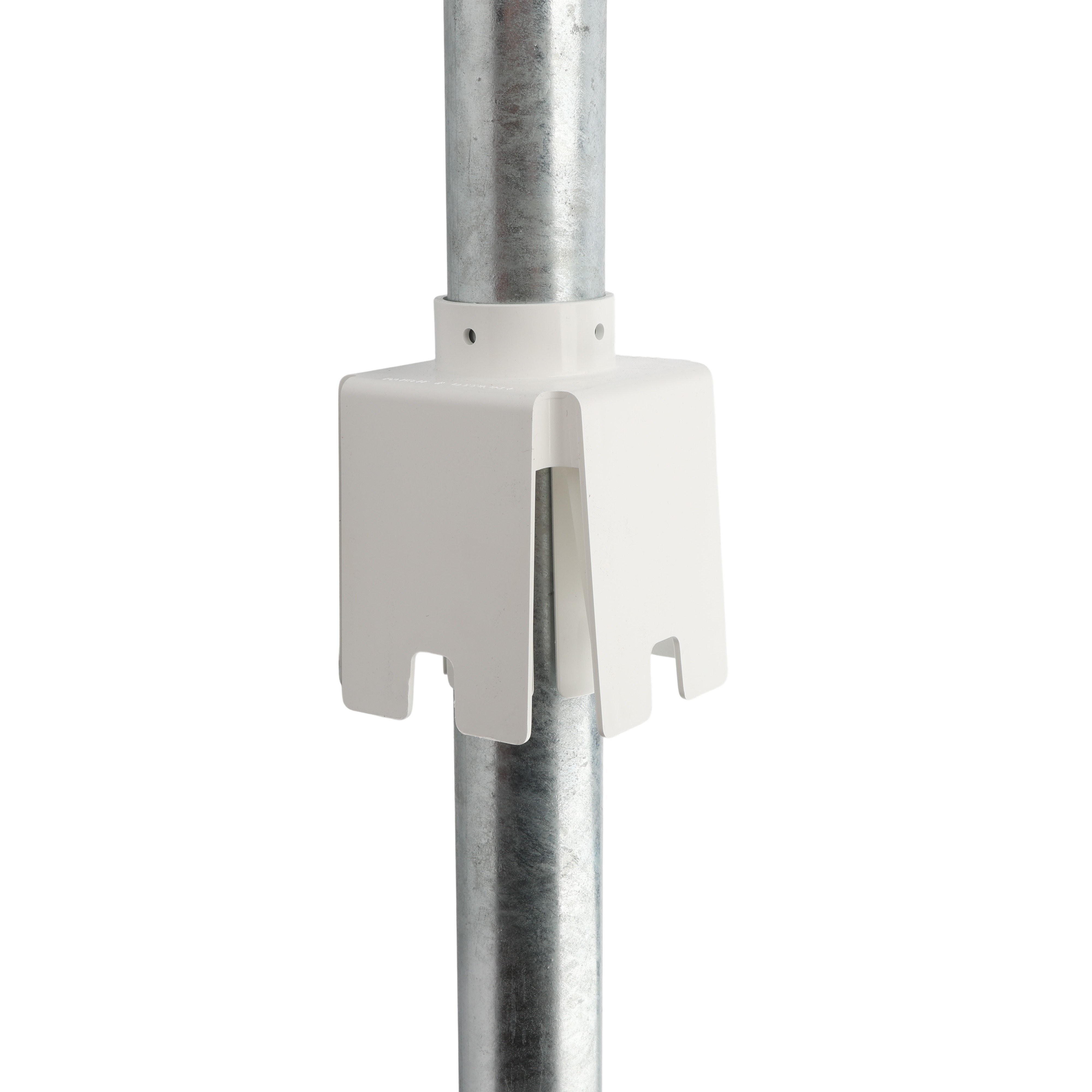 LMT 4" x 48" Schedule 40 Galvanized Steel Rook Fence Post Mount w ...
