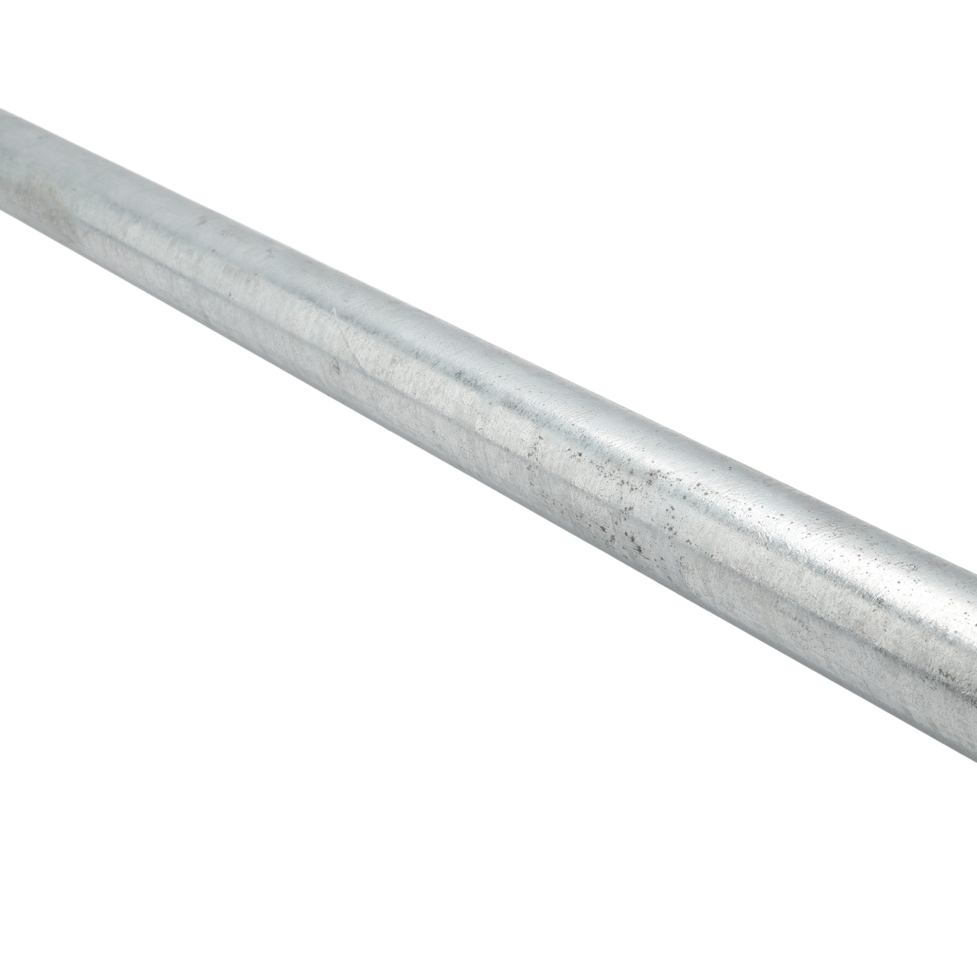 LMT 5" x 48" Schedule 40 Galvanized Steel Rook Fence Post Mount w ...