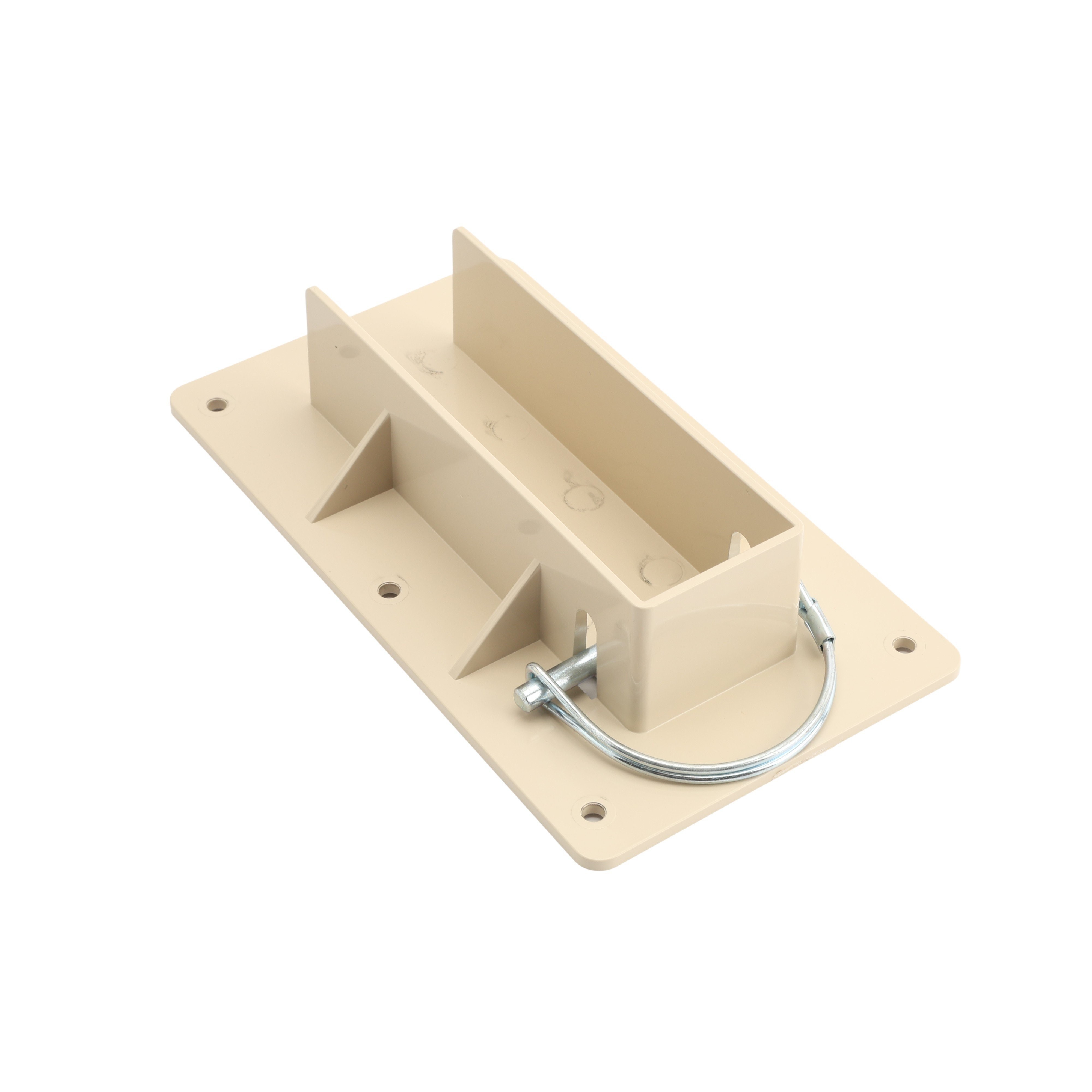 1 1/2" x 5 1/2" Innovative Vinyl Fence Gate Bracket Kit With Locking ...