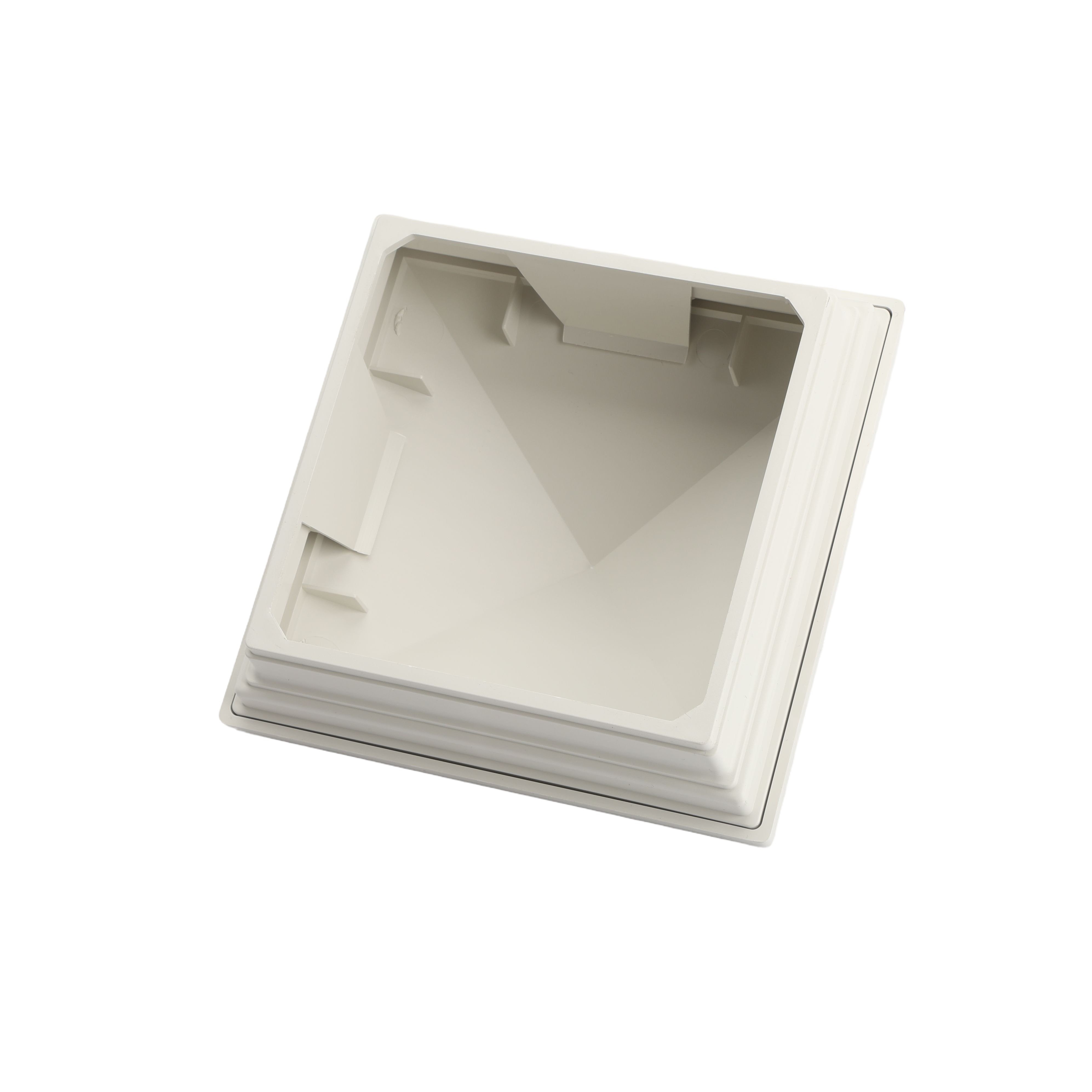 4 1/2" x 4 1/2" Sq. Trex Classic Off-White Pyramid Top New England ...