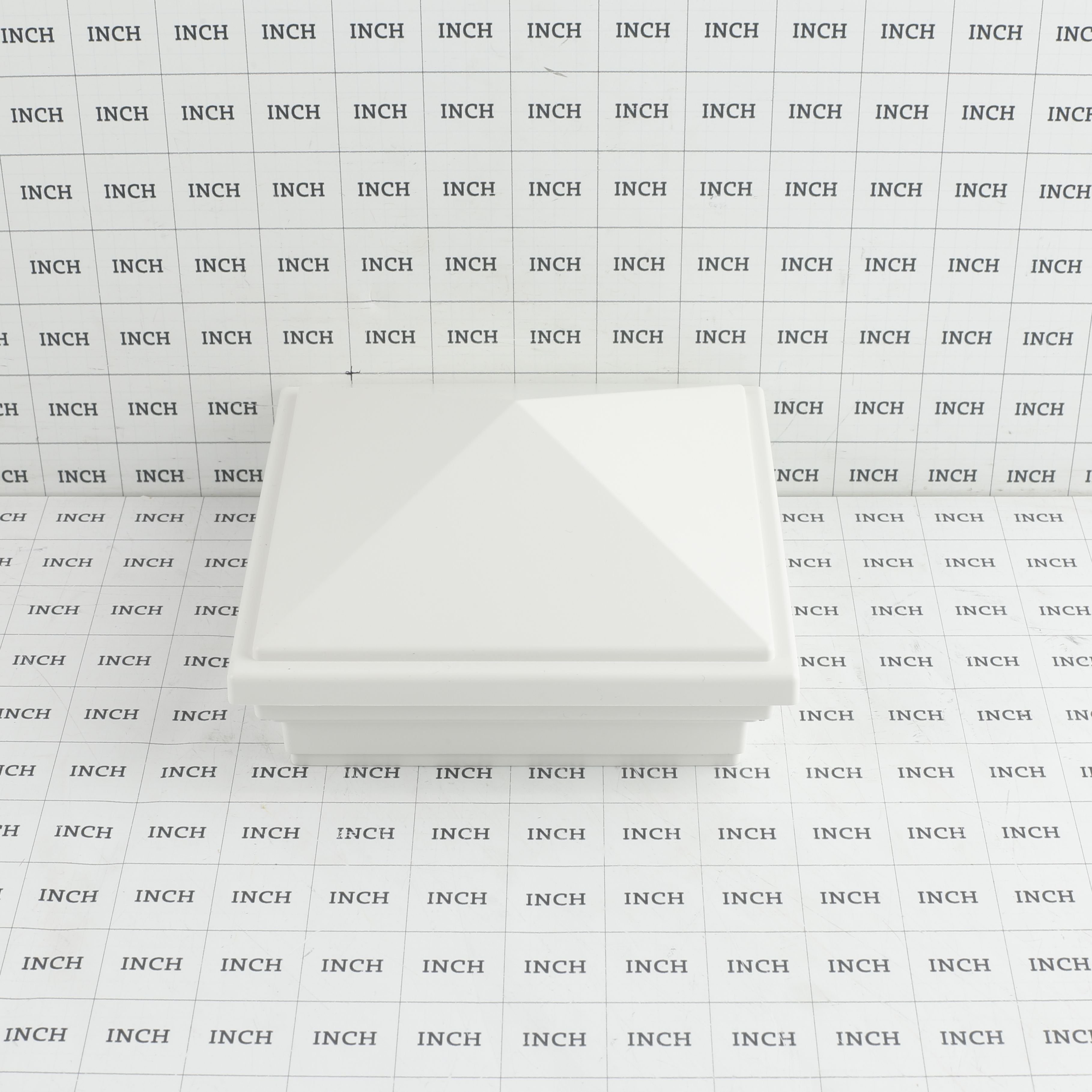 4 1/2" x 4 1/2" Sq. Trex Classic Off-White Pyramid Top New England ...