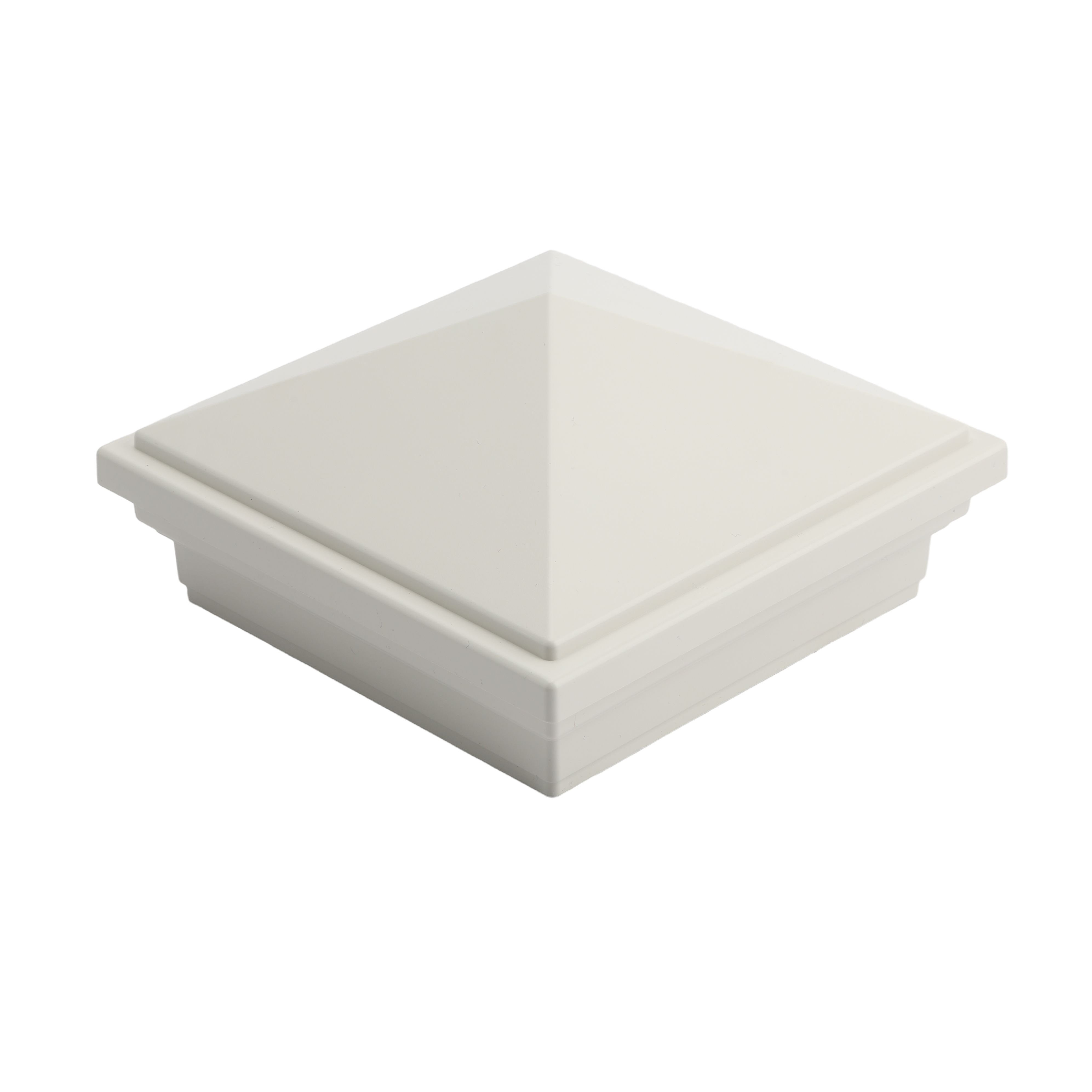 4 1/2" x 4 1/2" Sq. Trex Classic Off-White Pyramid Top New England ...