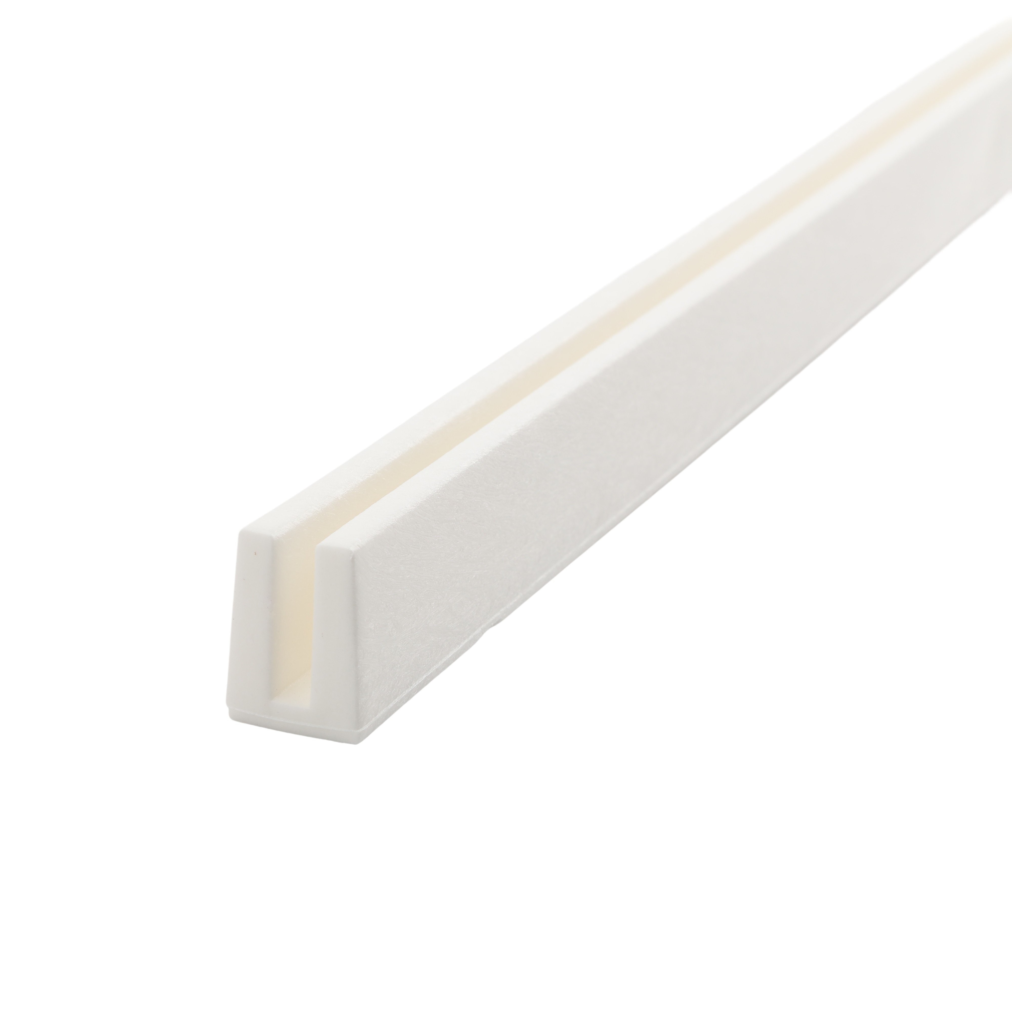 LMT 1885W 2D Lattice U-Channel (96") - White | Vinyl Fence Fittings