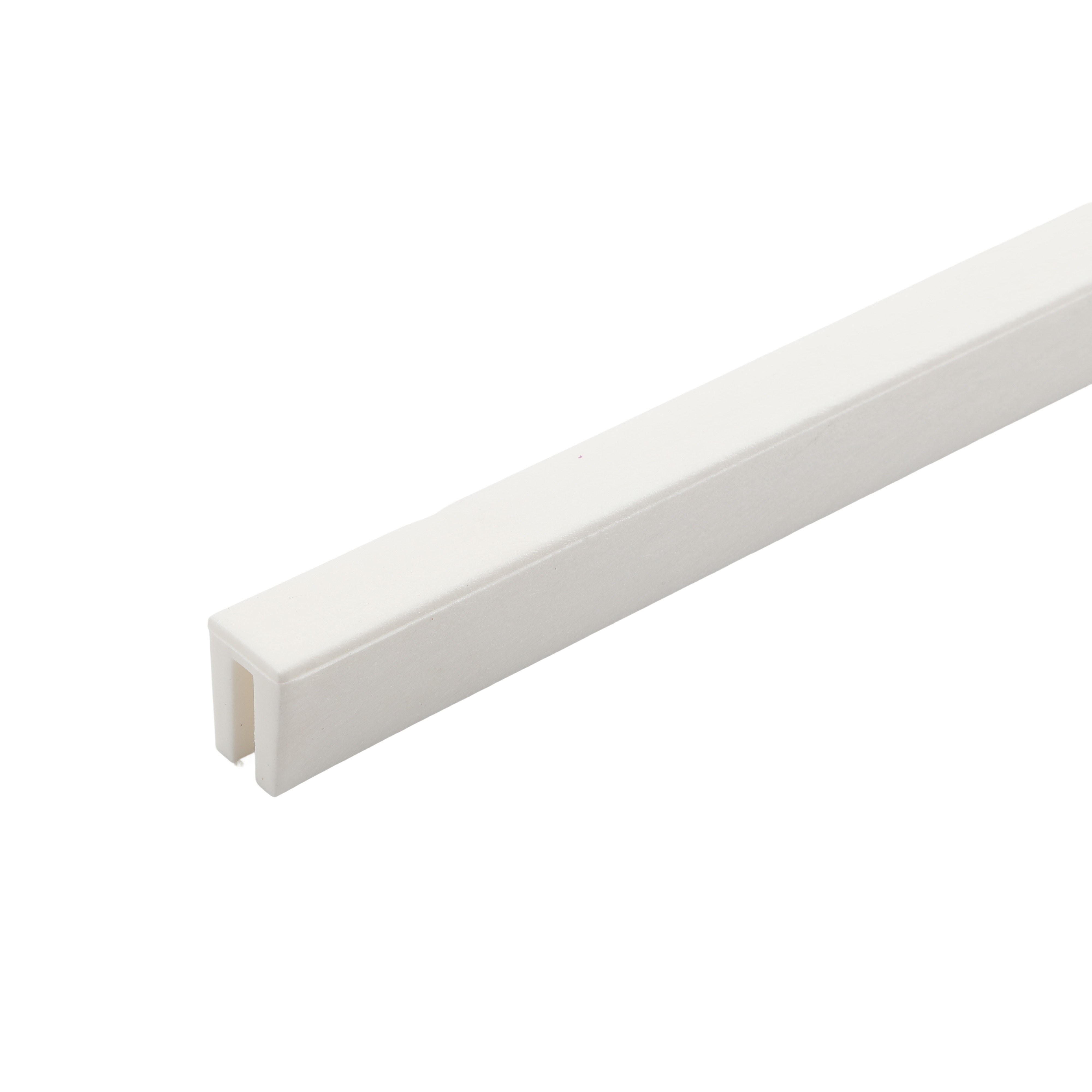 LMT 1885W 2D Lattice U-Channel (96") - White | Vinyl Fence Fittings