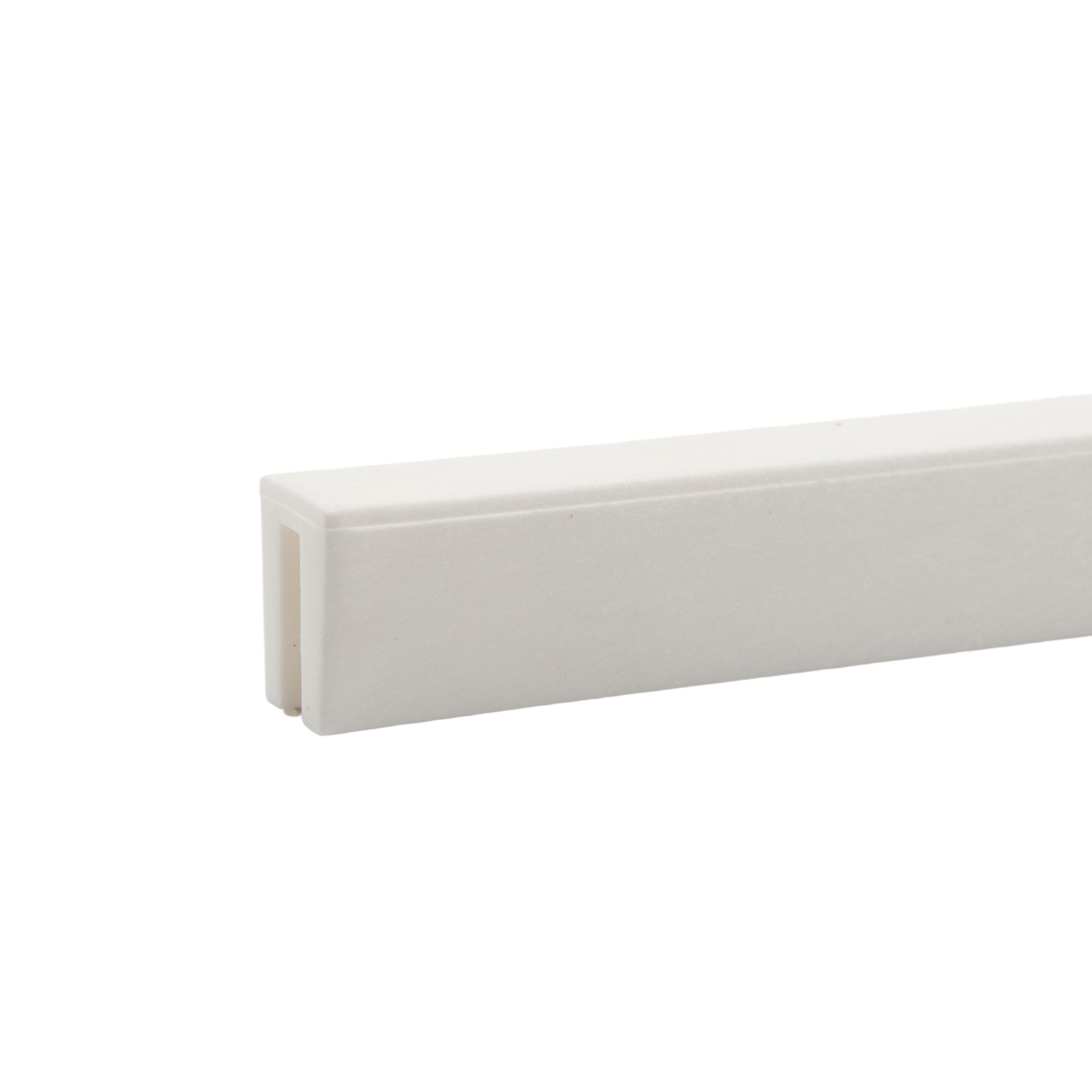 LMT 1885W 2D Lattice U-Channel (96") - White | Vinyl Fence Fittings