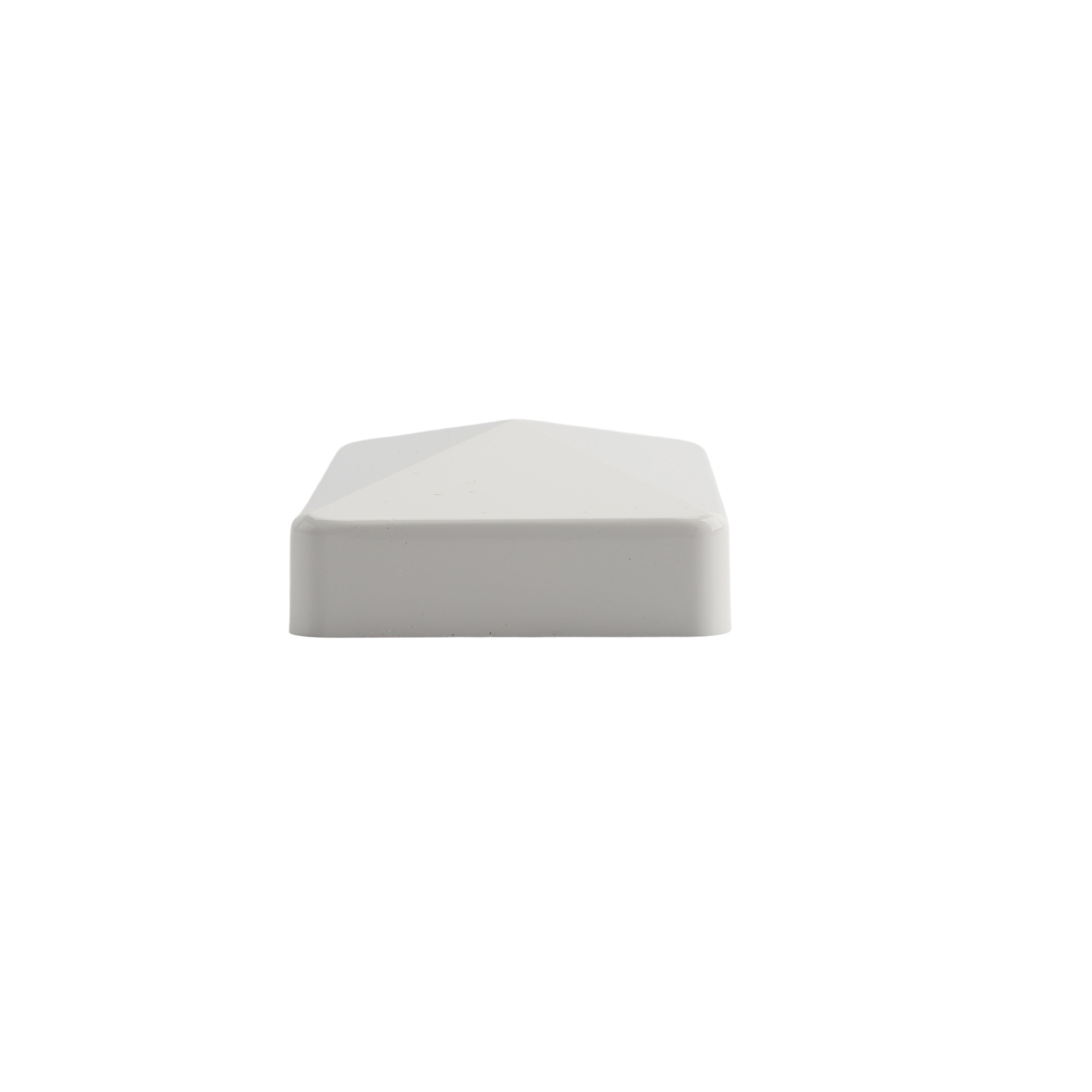 LMT 2 1/4" x 3 1/2" External Vinyl End Cap for Vinyl Fence Posts (White ...
