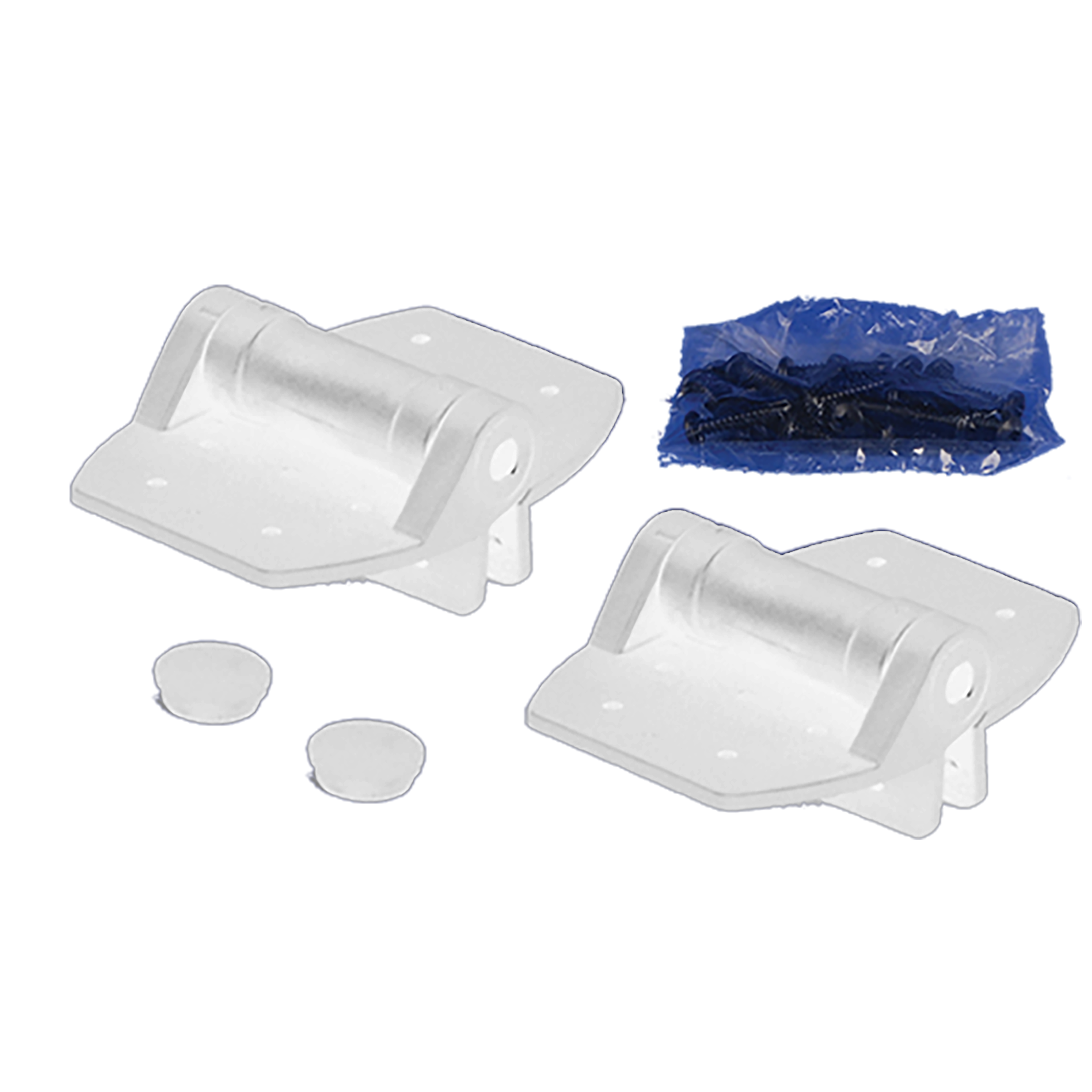 Nylon Spring Loaded Gate Hinges (White) - Nylon Vinyl Fence Gate ...