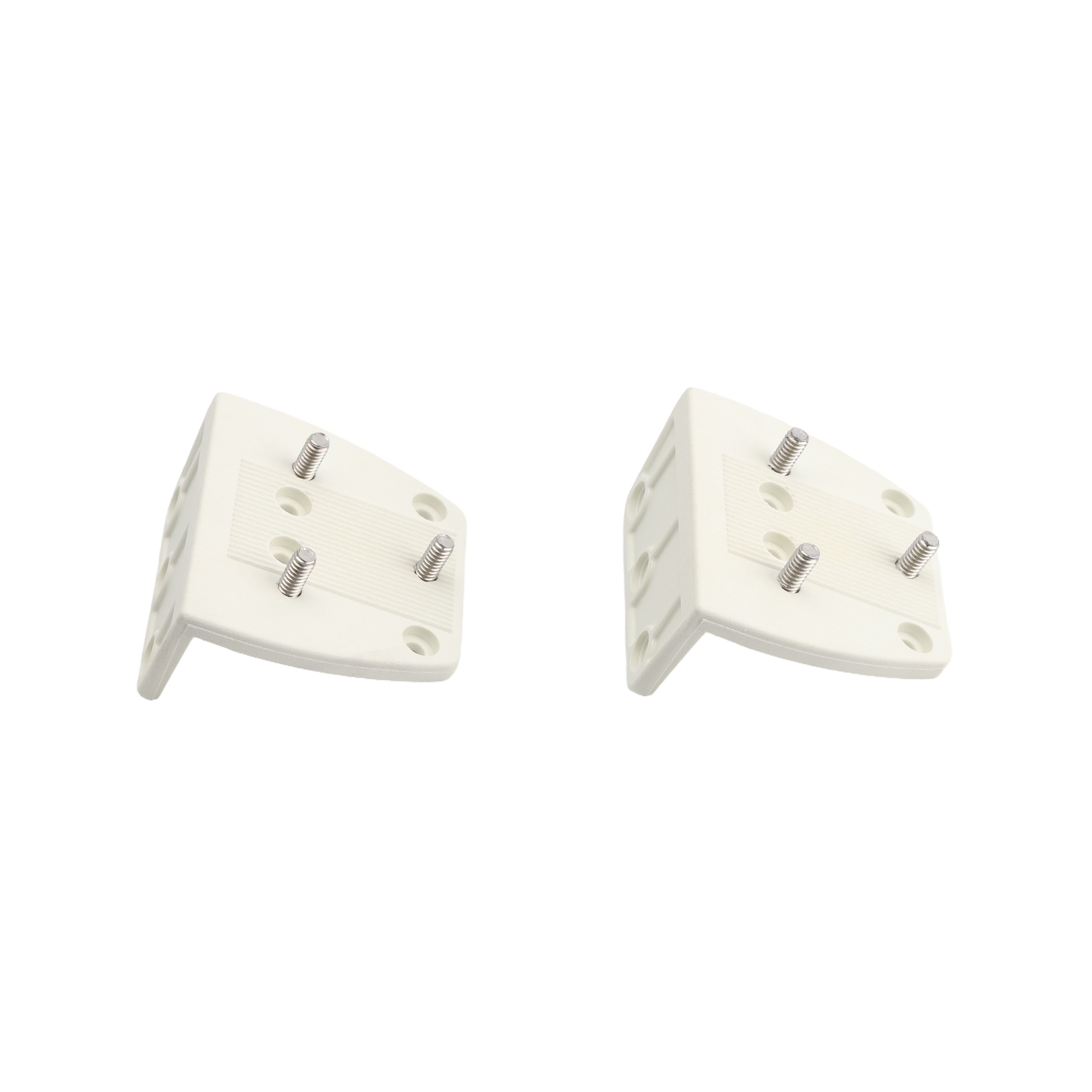 LMT Nylon Spring Loaded Gate Hinges (White) | Vinyl Fence Fittings