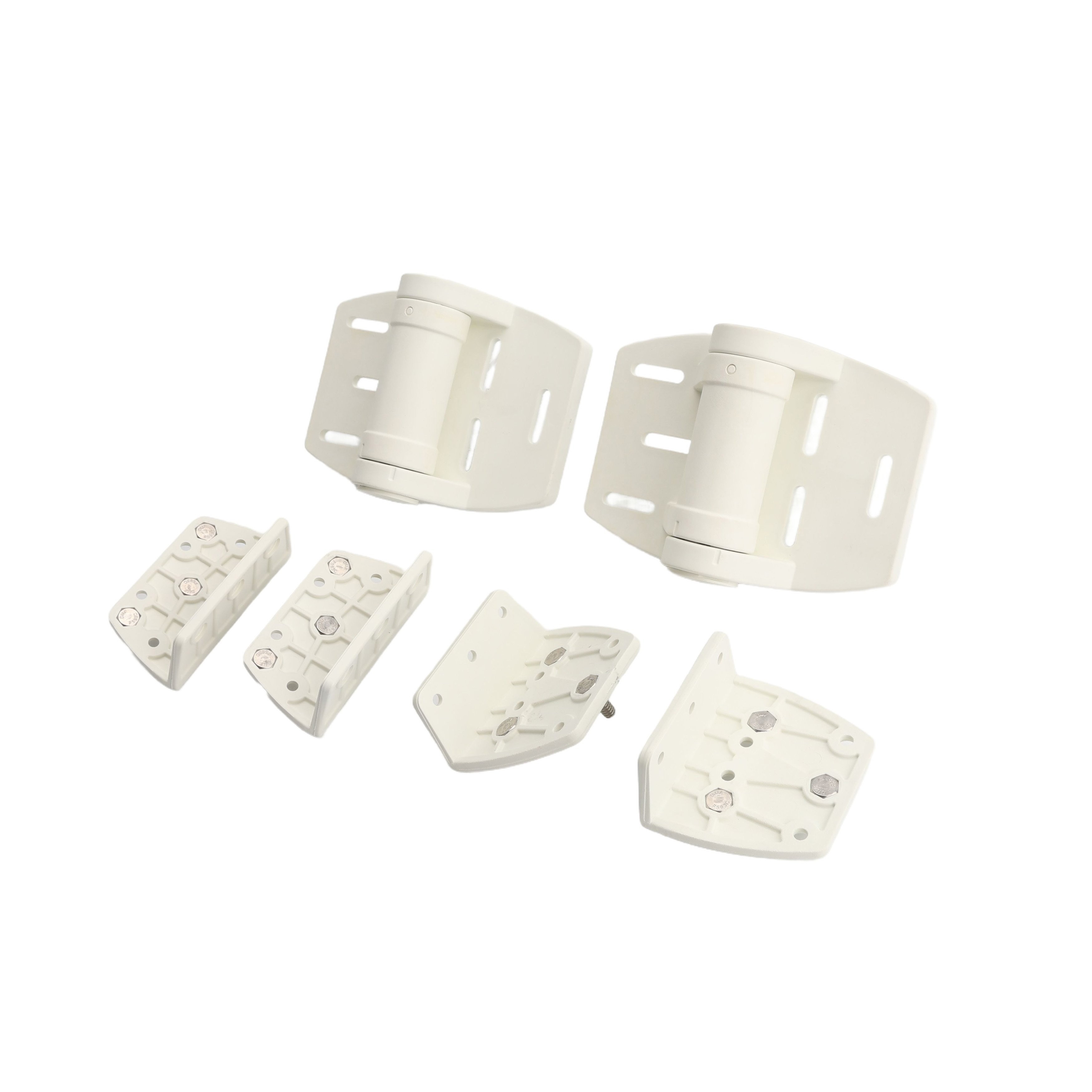 LMT Nylon Spring Loaded Gate Hinges (White) | Vinyl Fence Fittings