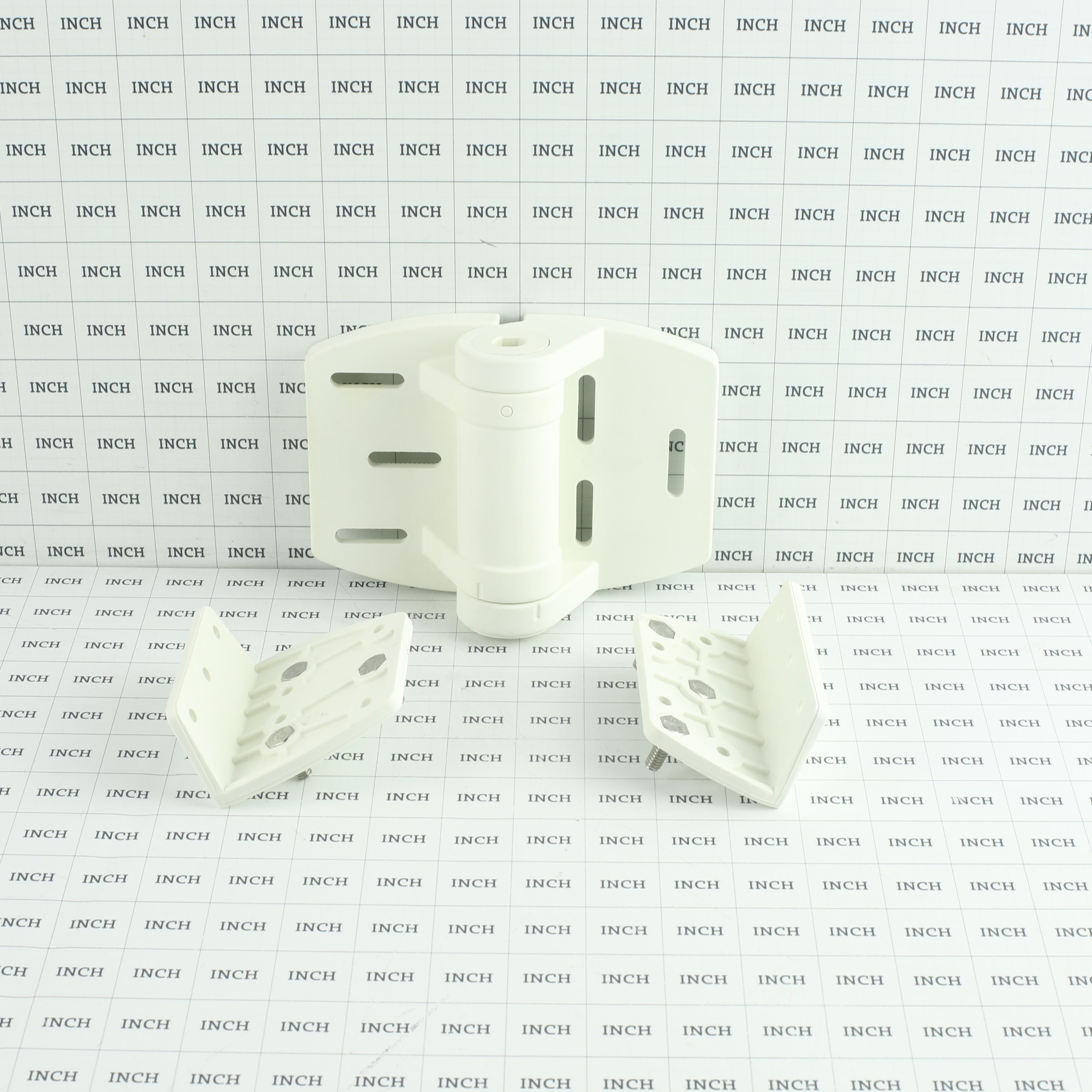 LMT Nylon Spring Loaded Gate Hinges (White) | Vinyl Fence Fittings