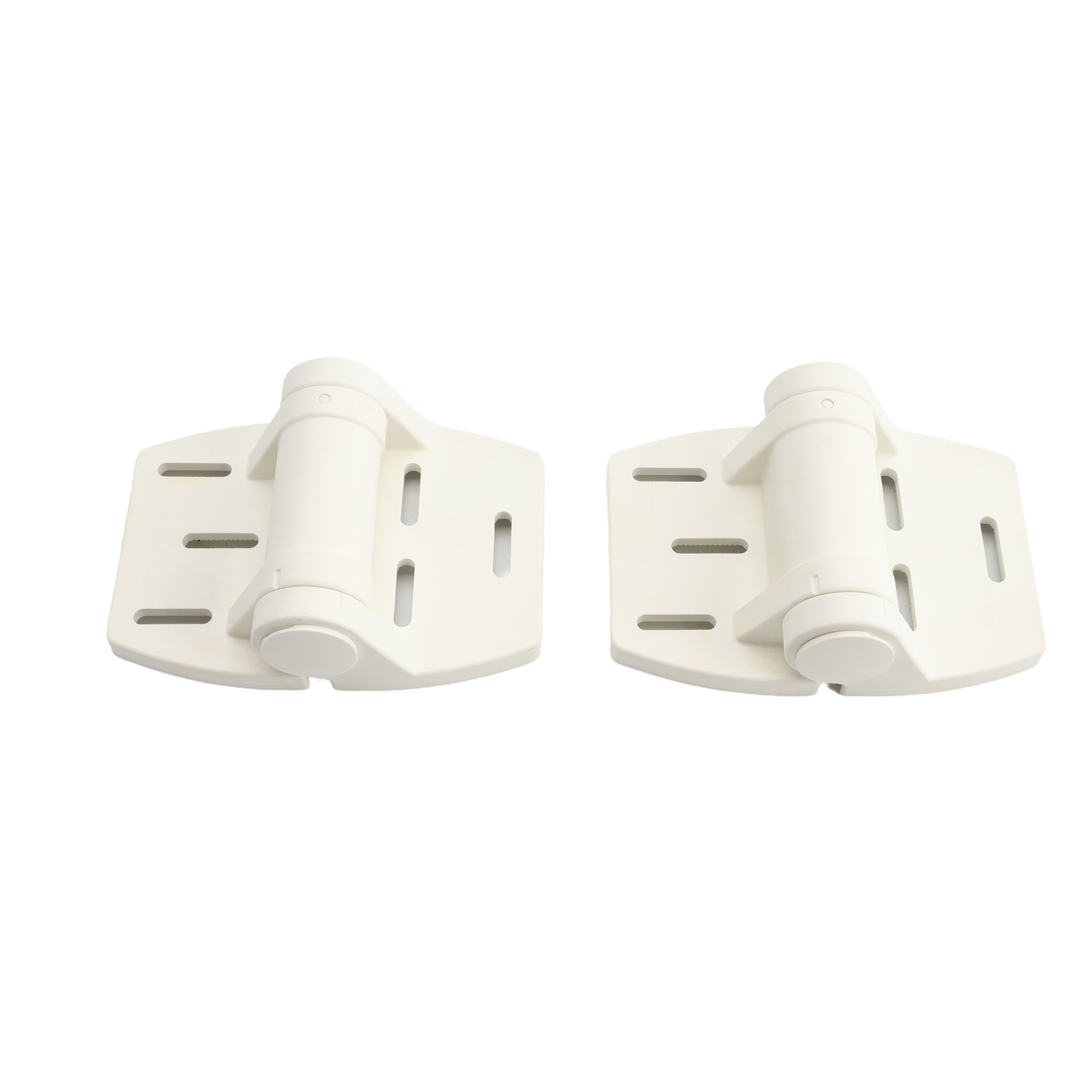 LMT Nylon Spring Loaded Gate Hinges (White) | Vinyl Fence Fittings
