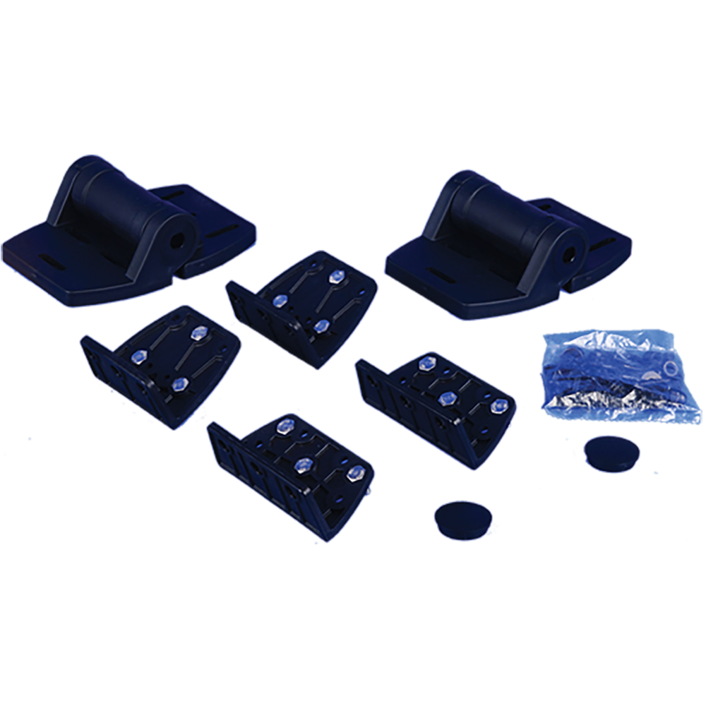 Nylon Spring Loaded Gate Hinges (Black) | Vinyl Fence Fittings