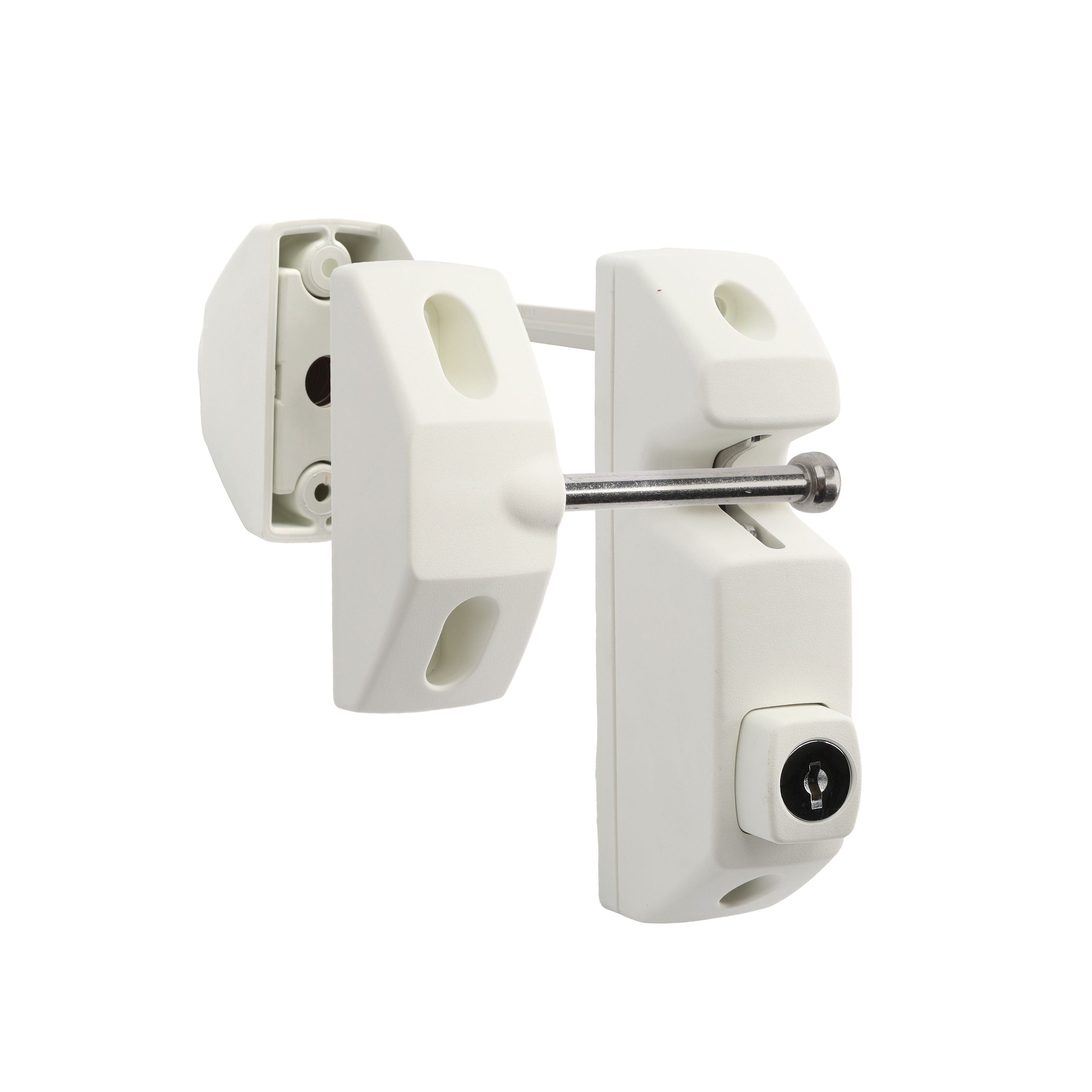 LMT Nylon Locking Gate Latch w/ Exterior Entry (White) - Nylon Gate ...