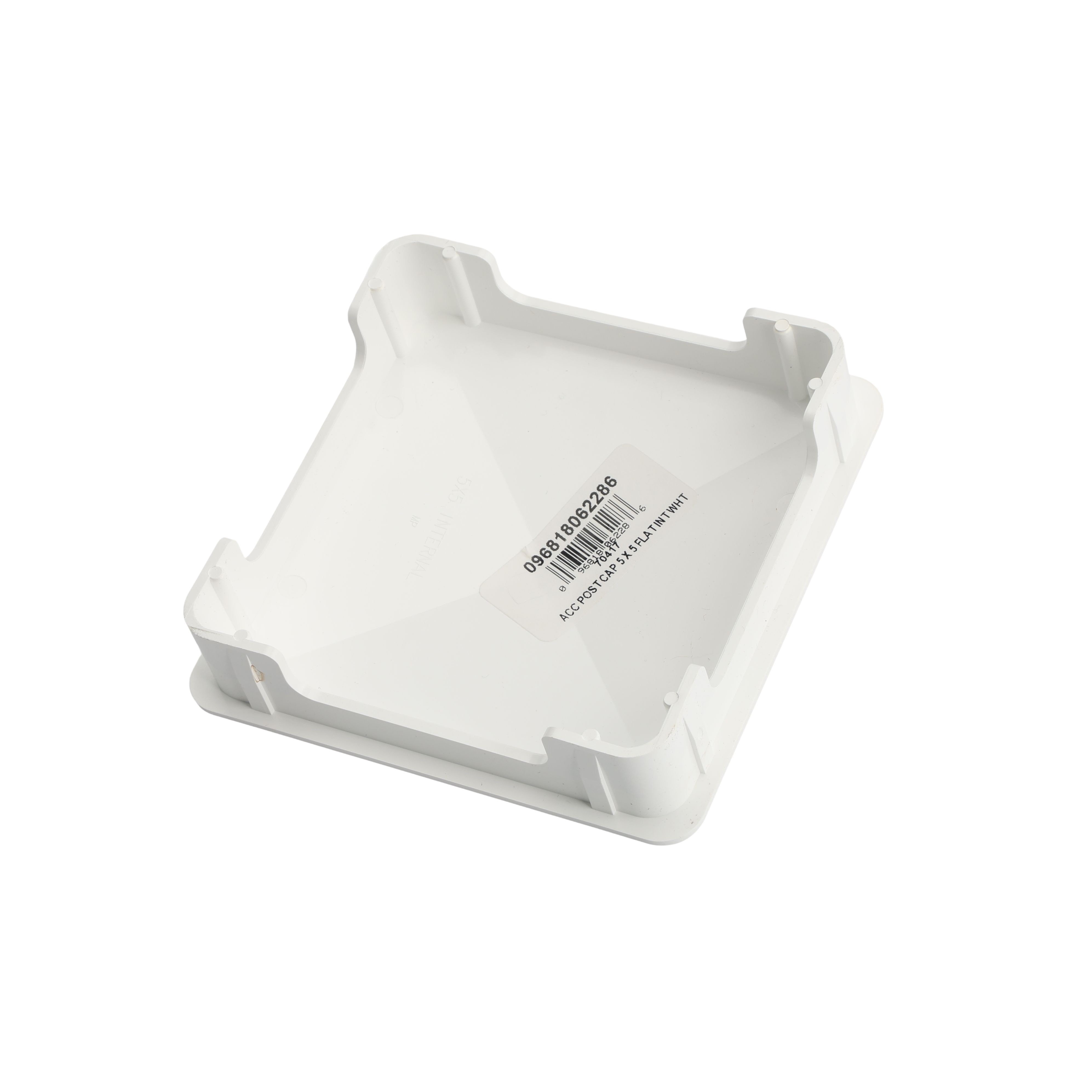 Bufftech Flat Internal Vinyl Post Cap 5" x 5" | Vinyl Fence Fittings