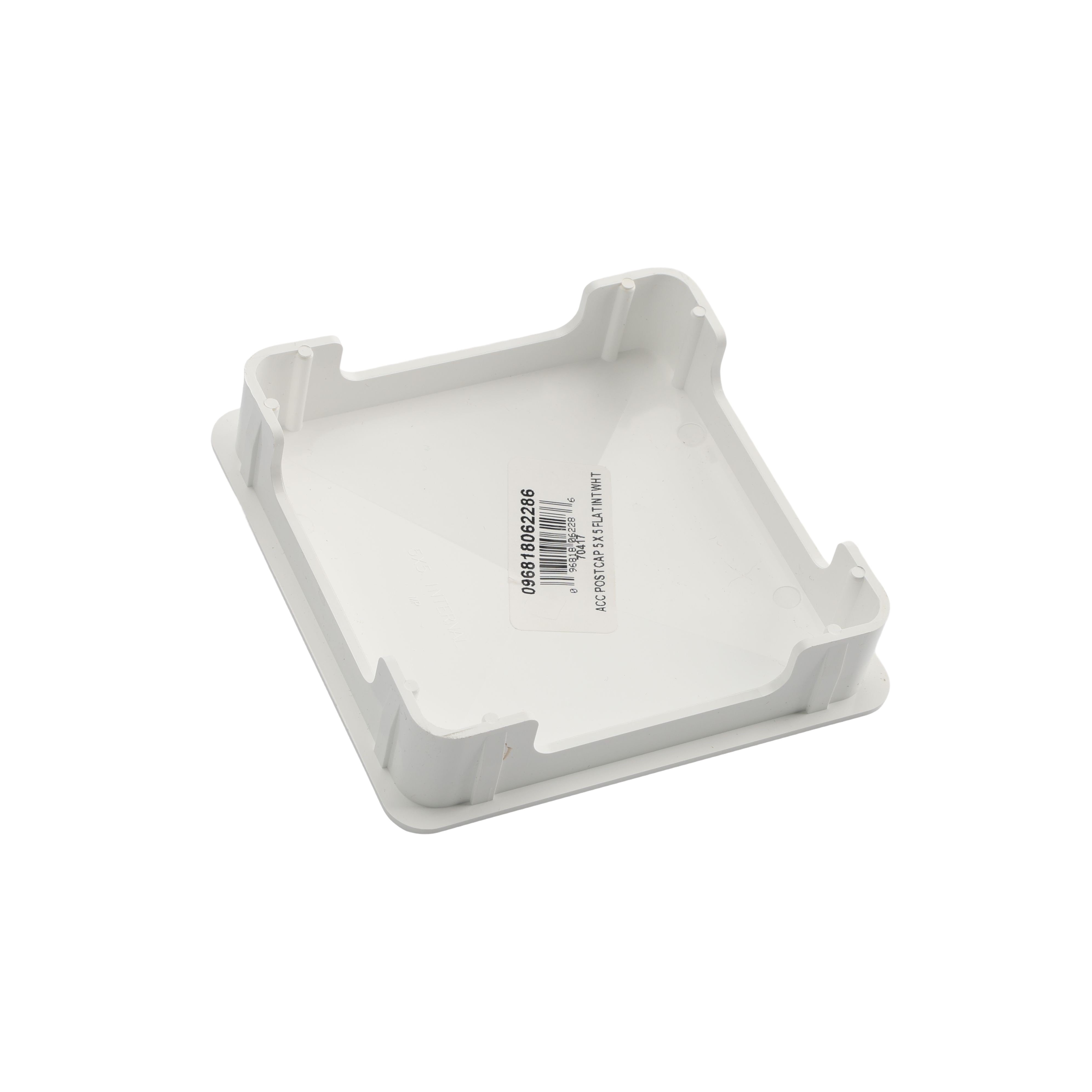 Bufftech Flat Internal Vinyl Post Cap 5" x 5" | Vinyl Fence Fittings