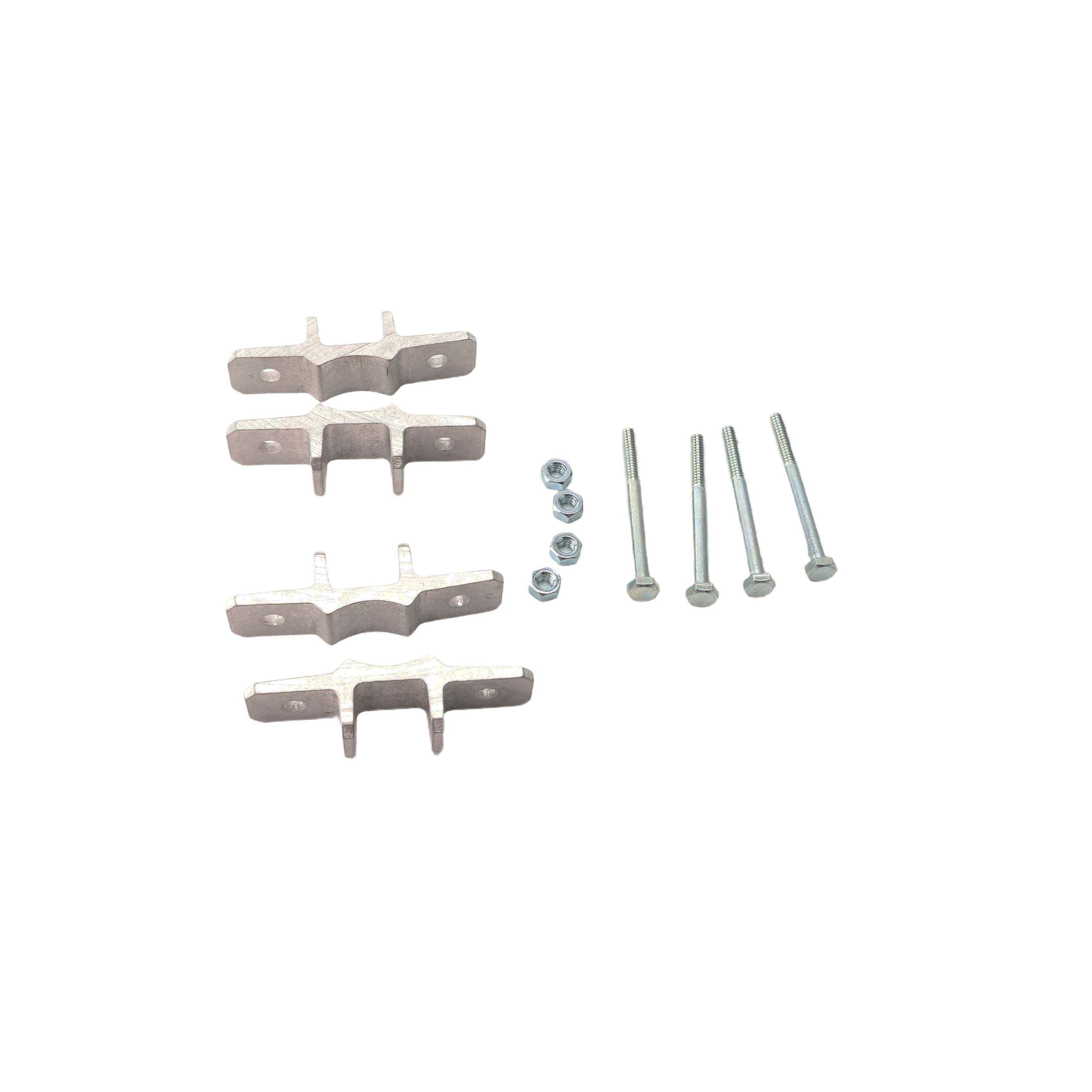 Bufftech 4" x 4" Post EZ Set Brackets for 1 5/8 Round Post | Vinyl ...