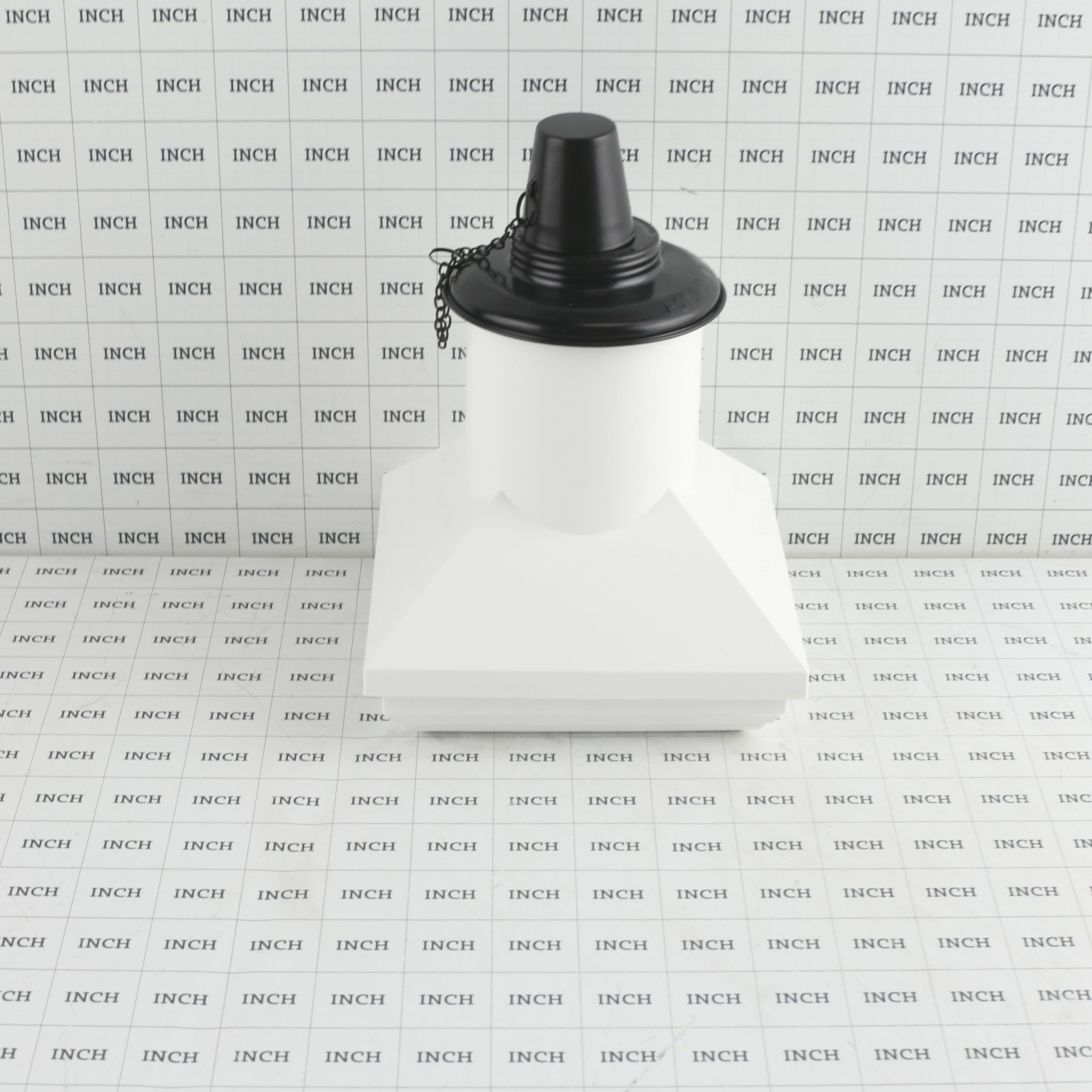 BuzzCap 5" x 5" or 4" x 4" Mosquito Tiki Torch Post Cap - White | Vinyl ...