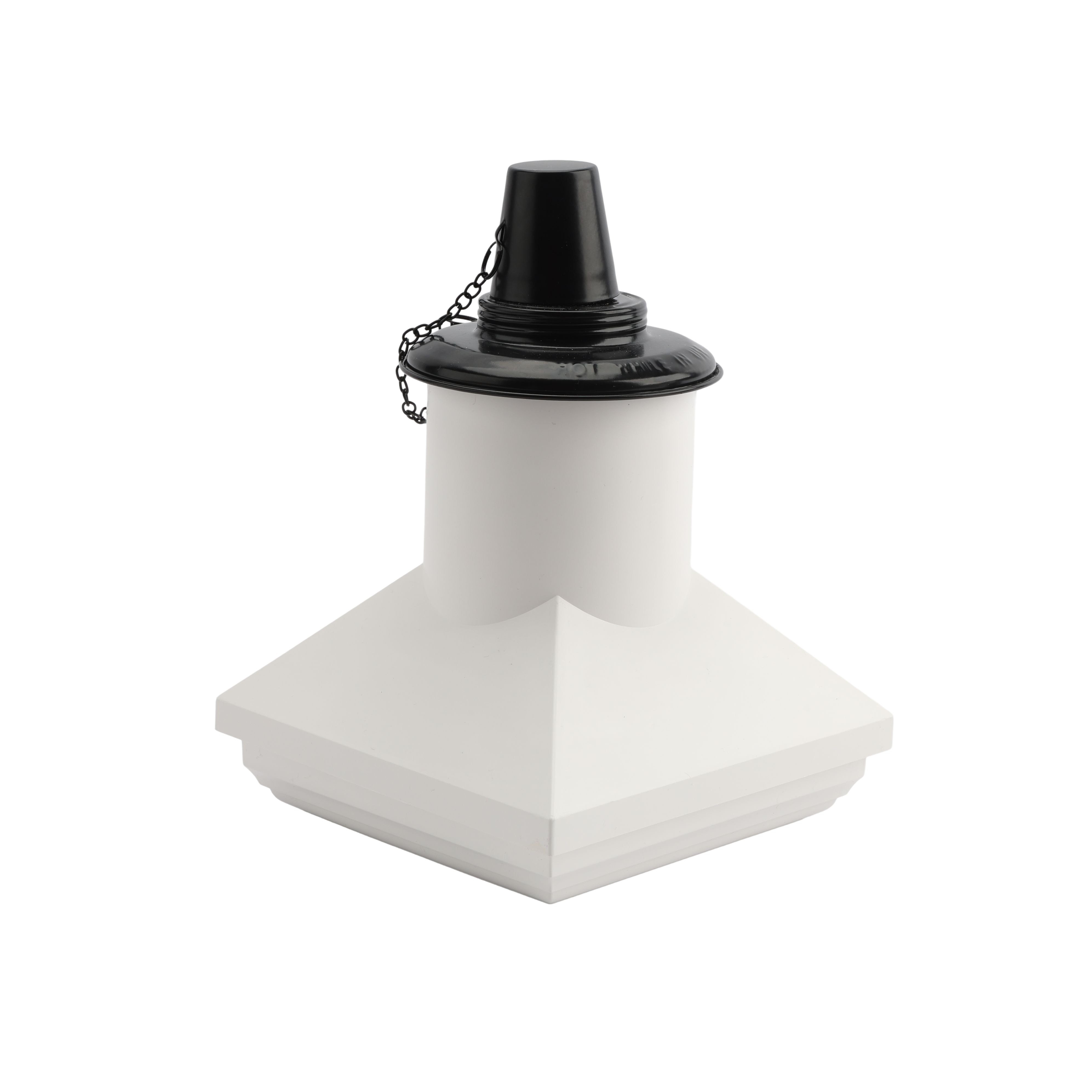 BuzzCap 5" x 5" or 4" x 4" Mosquito Tiki Torch Post Cap - White - Vinyl ...