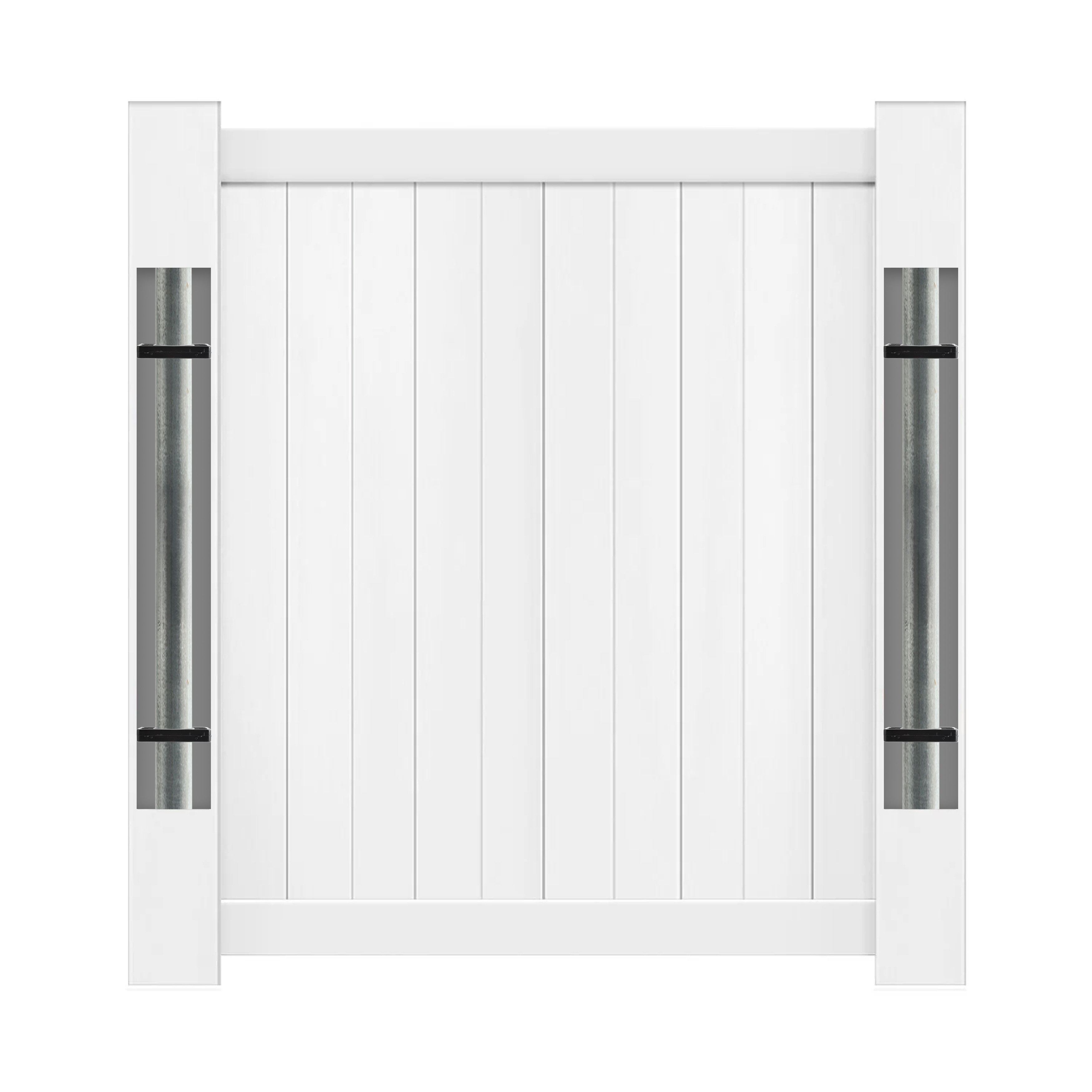4" x 4" Heavy-Duty EZ Set Vinyl Fence Post Mounting Bracket and Post ...