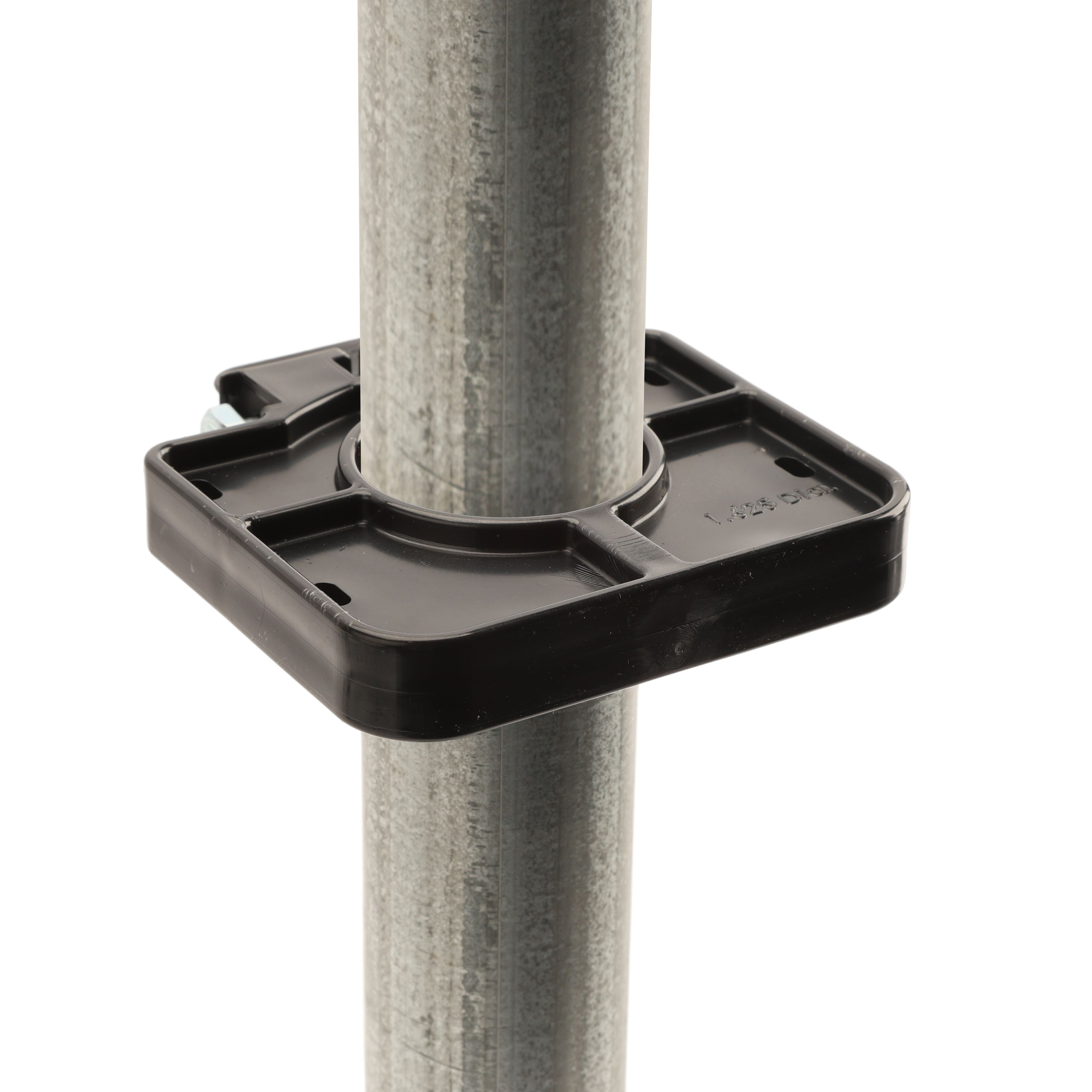 4" x 4" Heavy-Duty EZ Set Vinyl Fence Post Mounting Bracket and Post ...