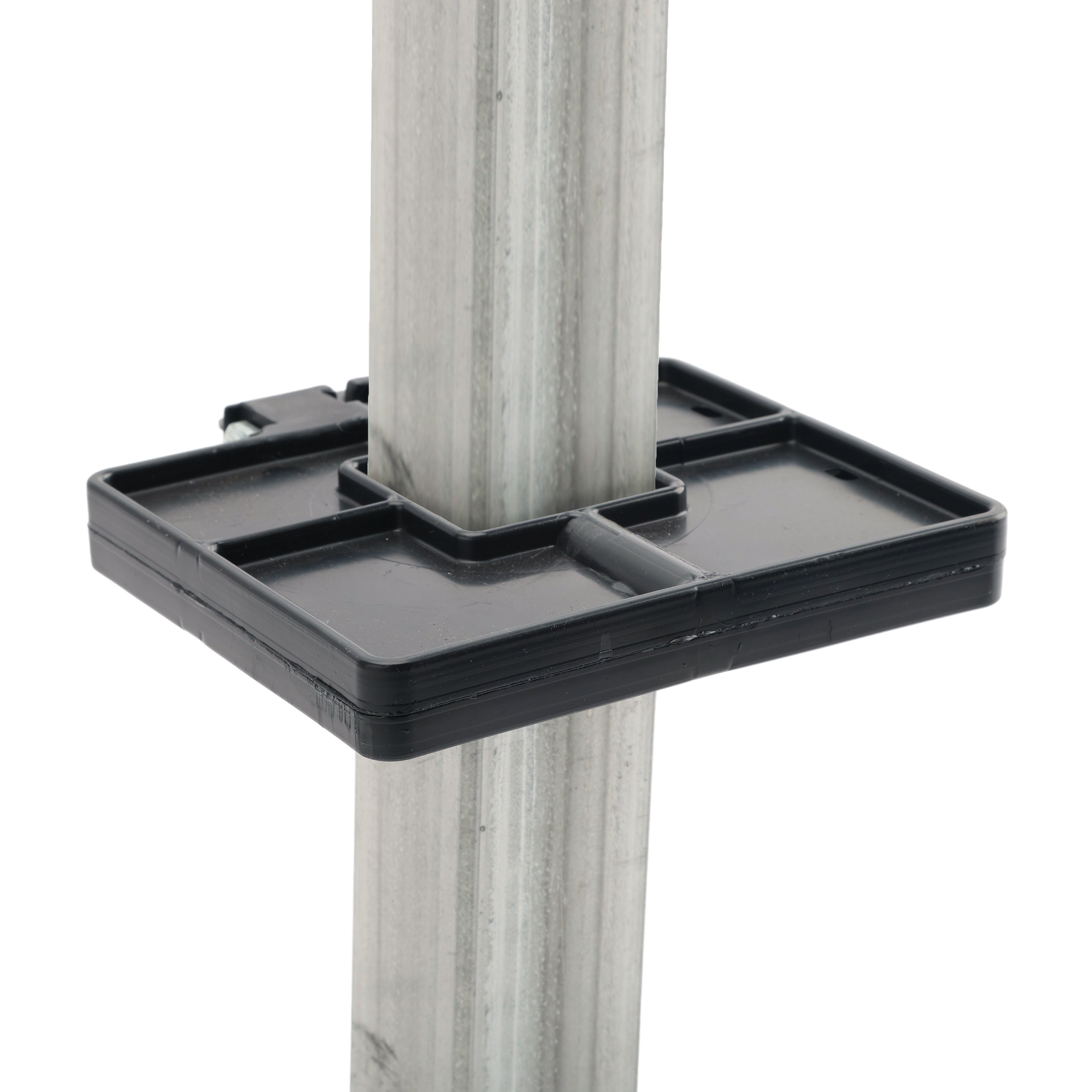 5" x 5" Heavy-Duty EZ Set Vinyl Fence Post Mounting Bracket and Post ...