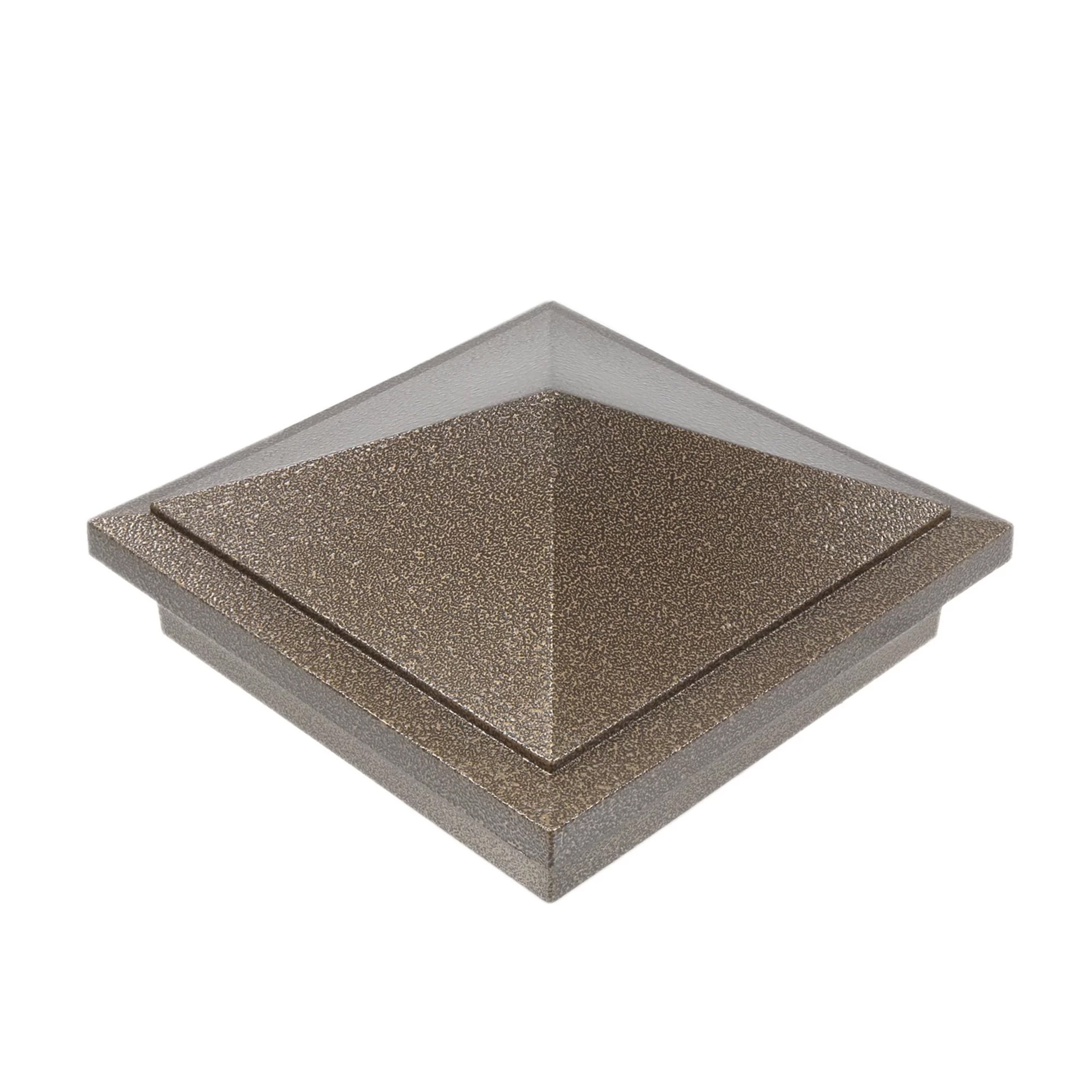 6" x 6" Haven Style Vinyl Post Cap - Antique Gold | Vinyl Fence Fittings