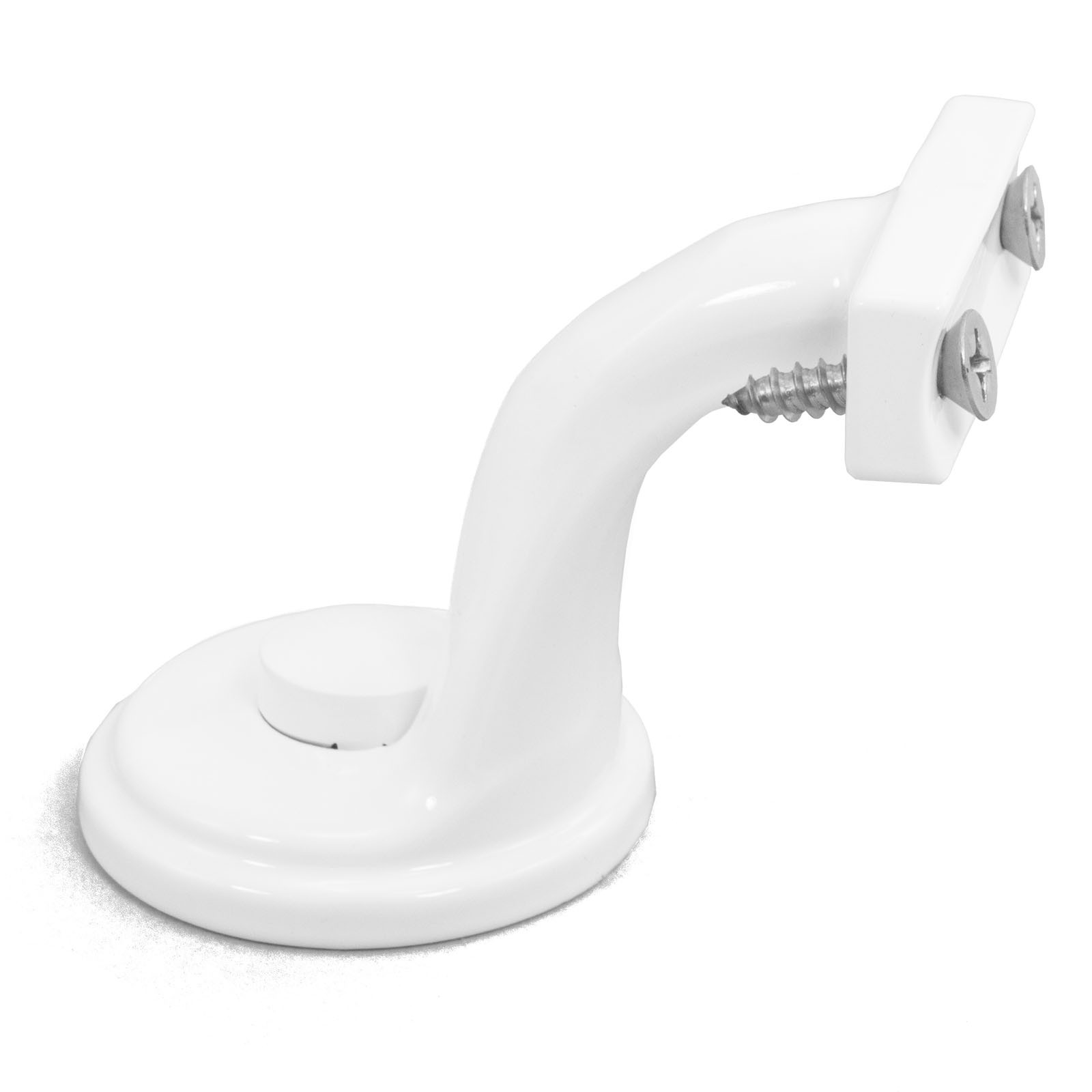 ADA-Compliant Heavy Duty Hand Rail Wall Mount Bracket Kit (White - All ...